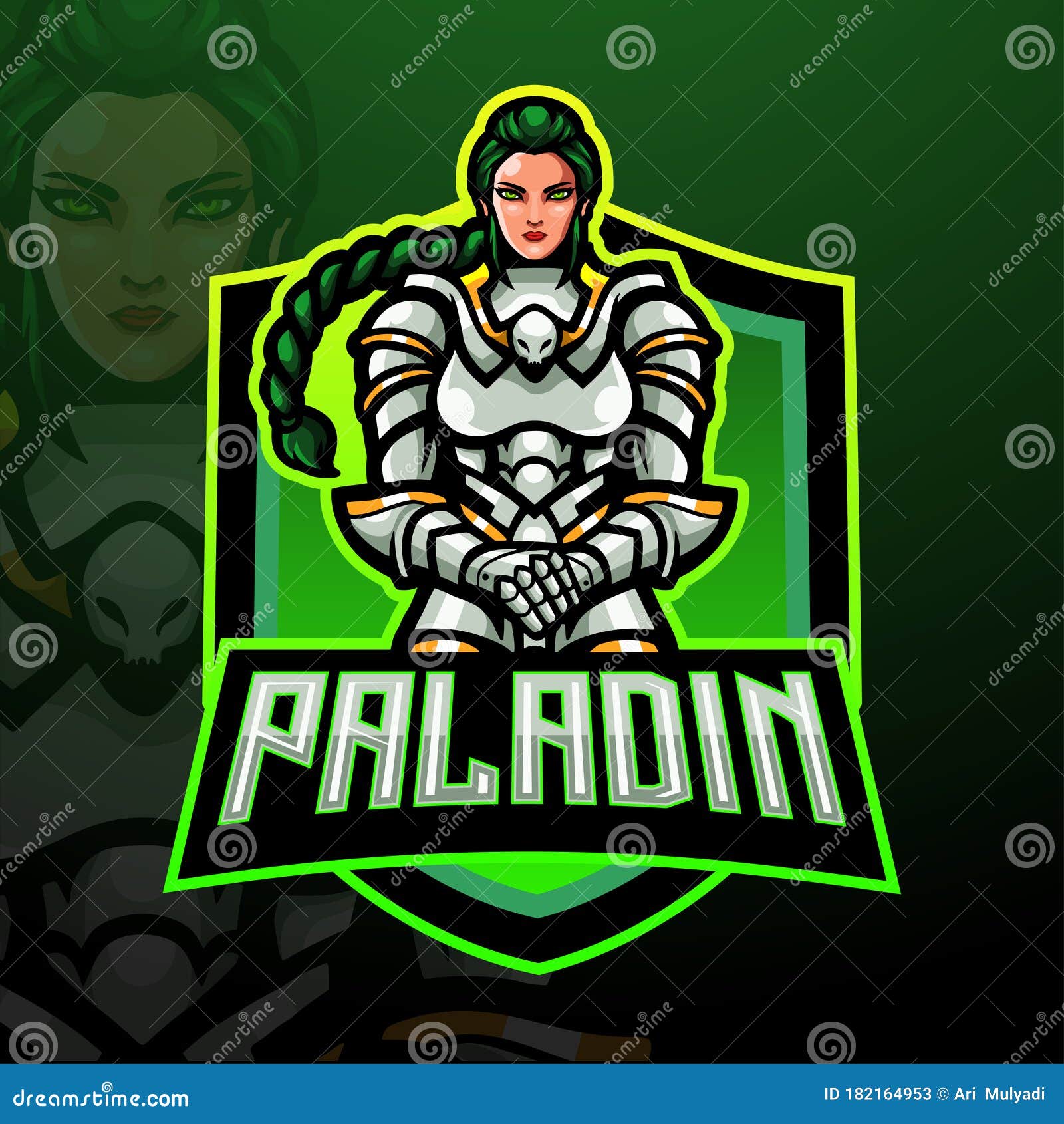 Paladin Esport Logo Mascot Design Stock Vector - Illustration of ...