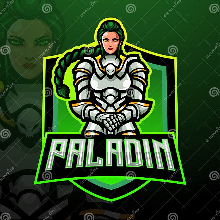 Paladin Esport Logo Mascot Design Stock Vector - Illustration of ...