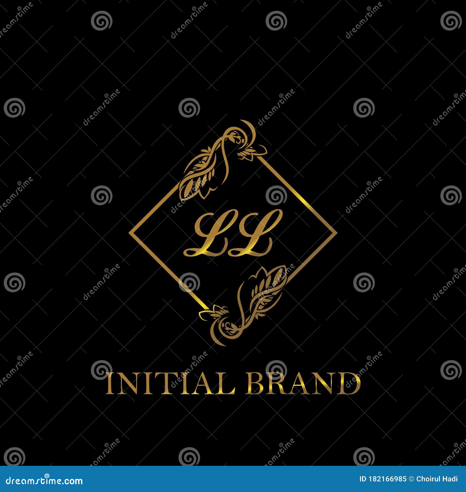 LL Initial Wedding Logo Template Vector Stock Vector - Illustration of ...