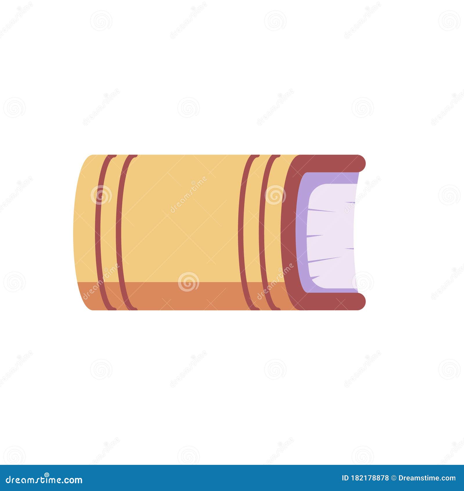 Cool and Simple Thick Book Illustration Stock Vector - Illustration of ...