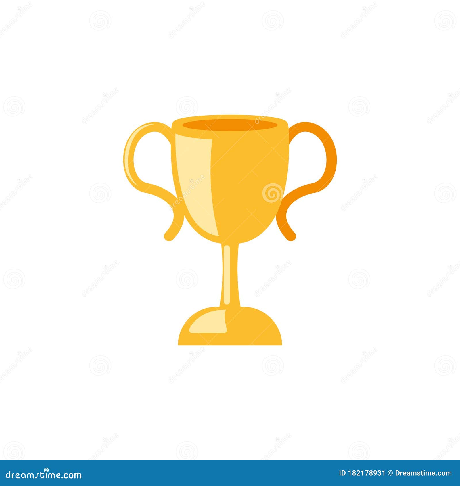 Simple and Cool Trophy Illustration Vector Stock Vector - Illustration ...