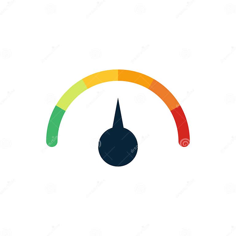 Simple and Cool Speedometer Illustration Vector Stock Vector ...
