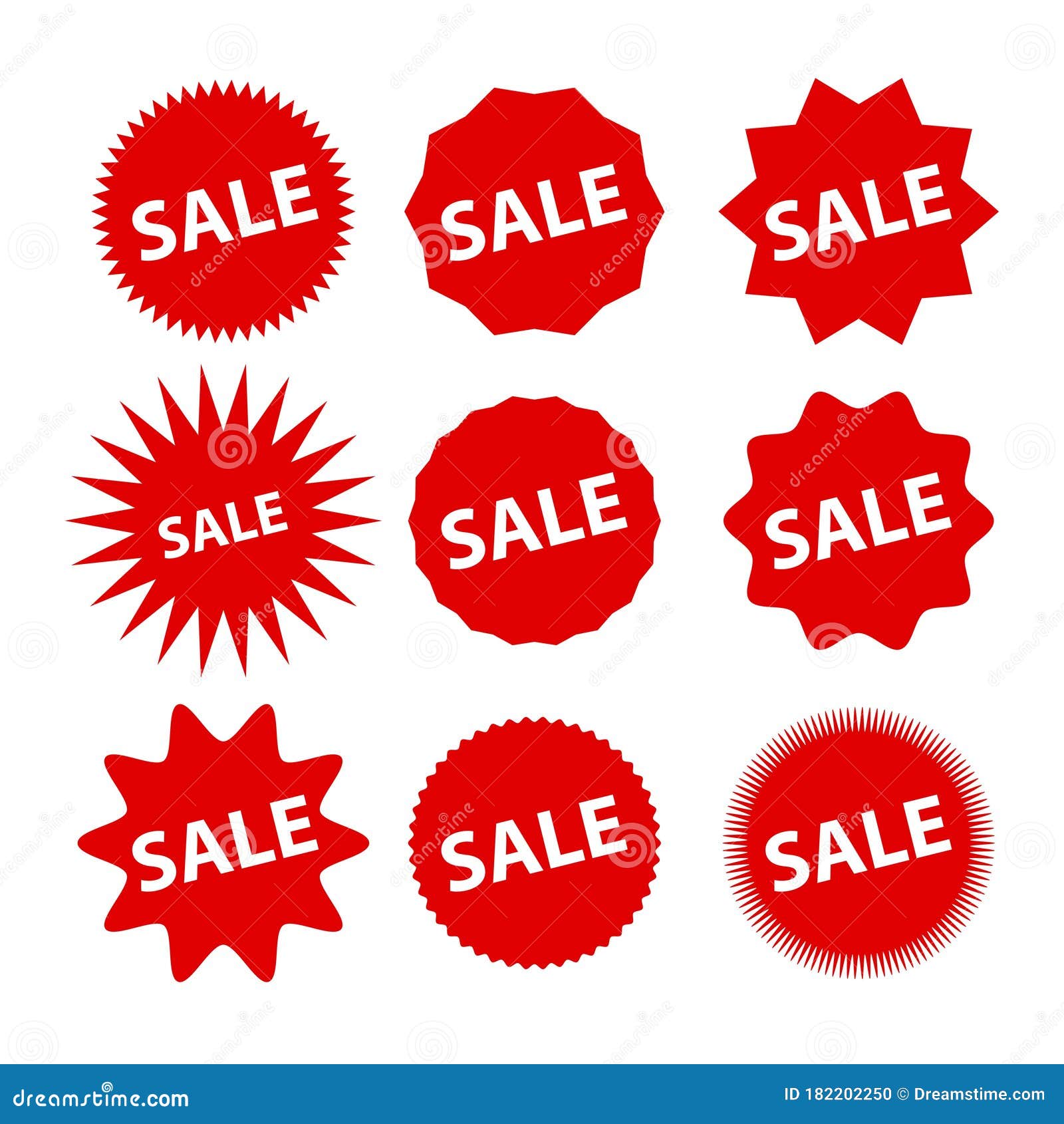 Sale Tag Price Symbols Sign Vector Bundles Stock Illustration ...