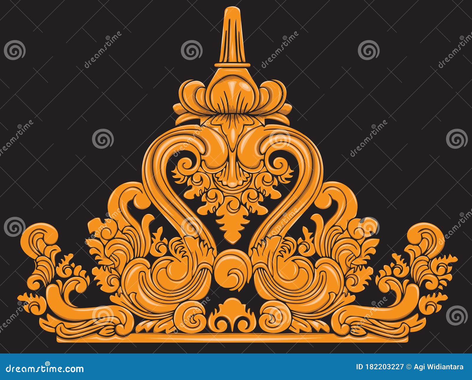 Balinese Culture Ornament Vector Design Stock Image - Image of vector ...