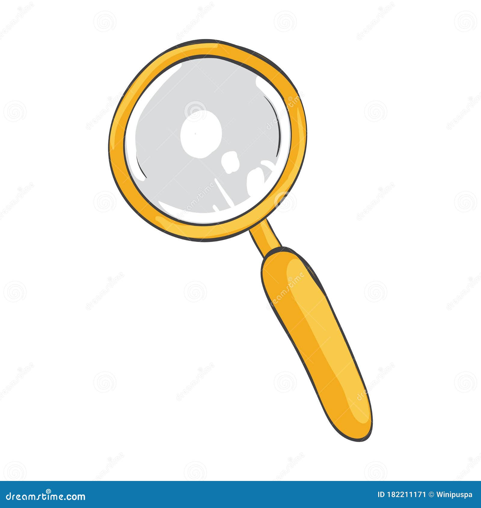 Magnifier. stock vector. Illustration of magnifier, lupe - 182211171