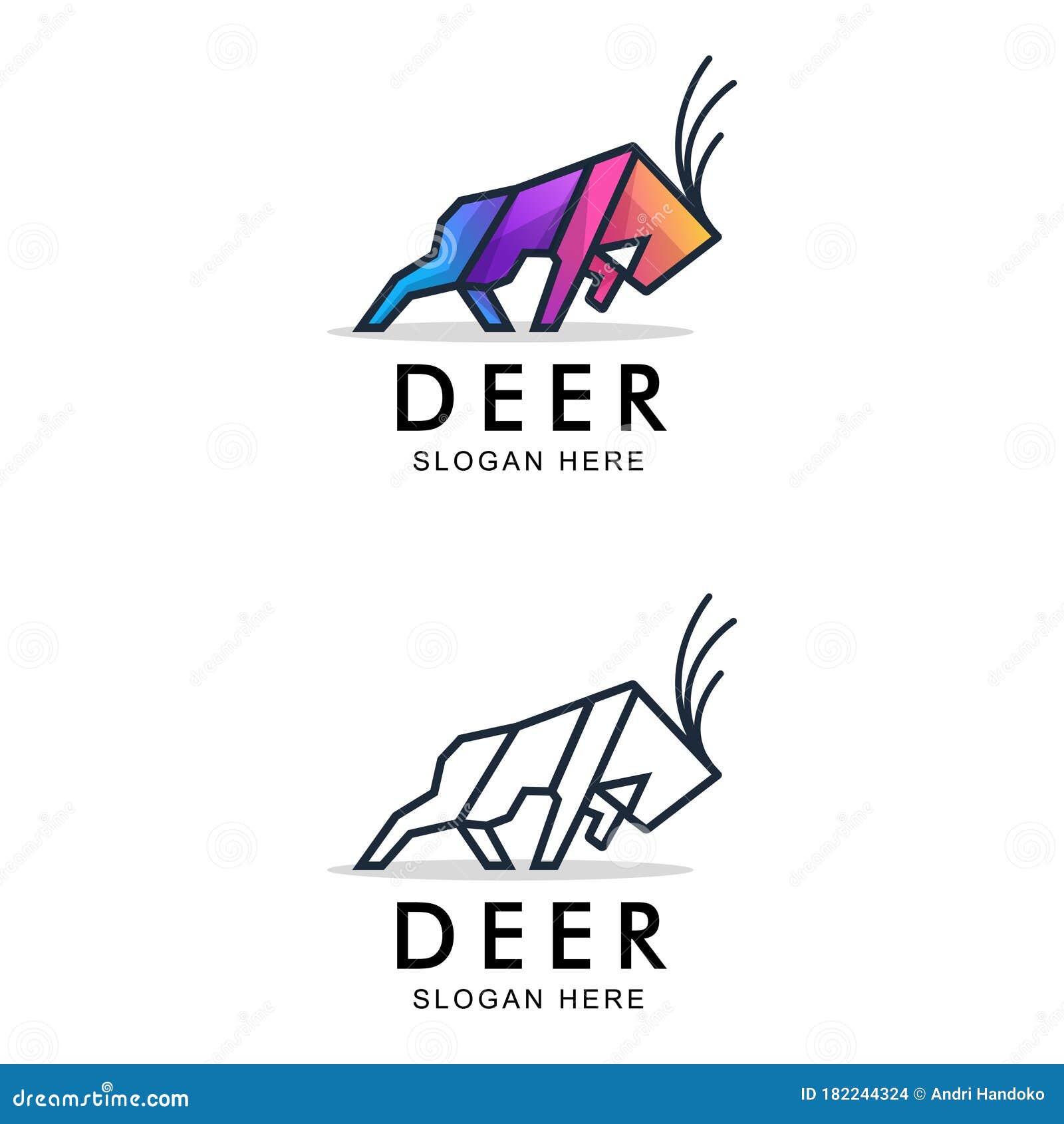 Strong Deer The Athlete Performs The Exercise For Biceps With Dumbbells ...