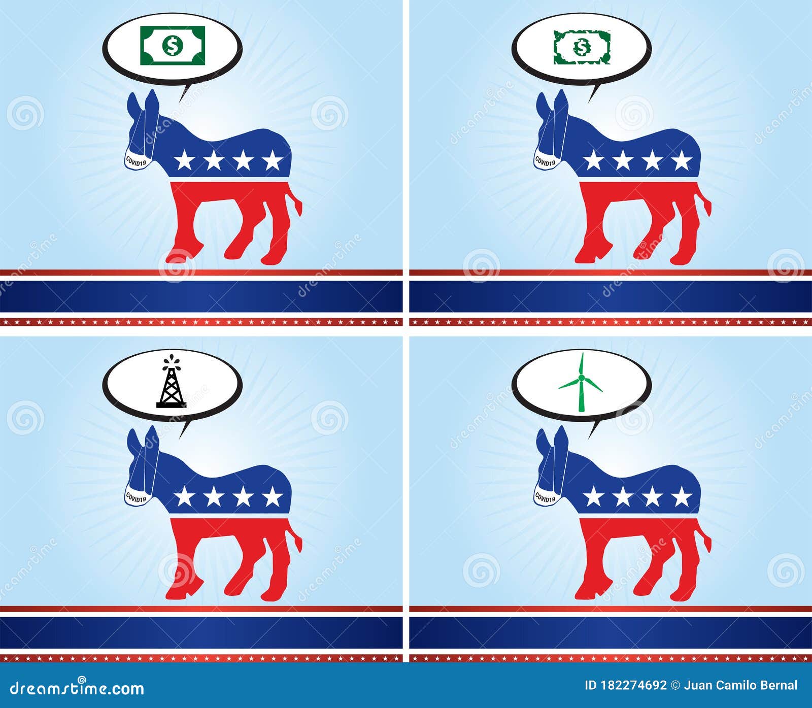 Donkey Mask For Various Festivities, Parties Cartoon Vector ...