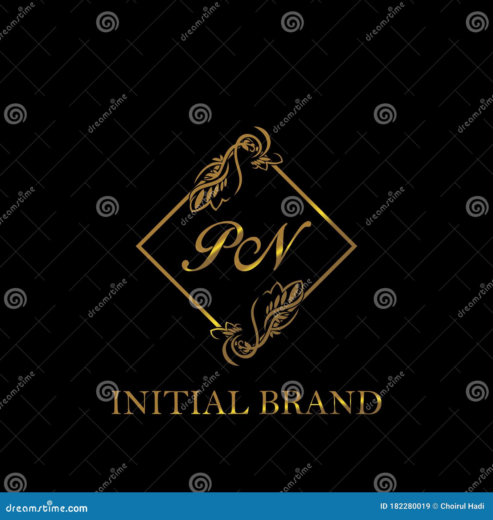PN Initial Wedding Logo Template Vector Stock Vector - Illustration of ...
