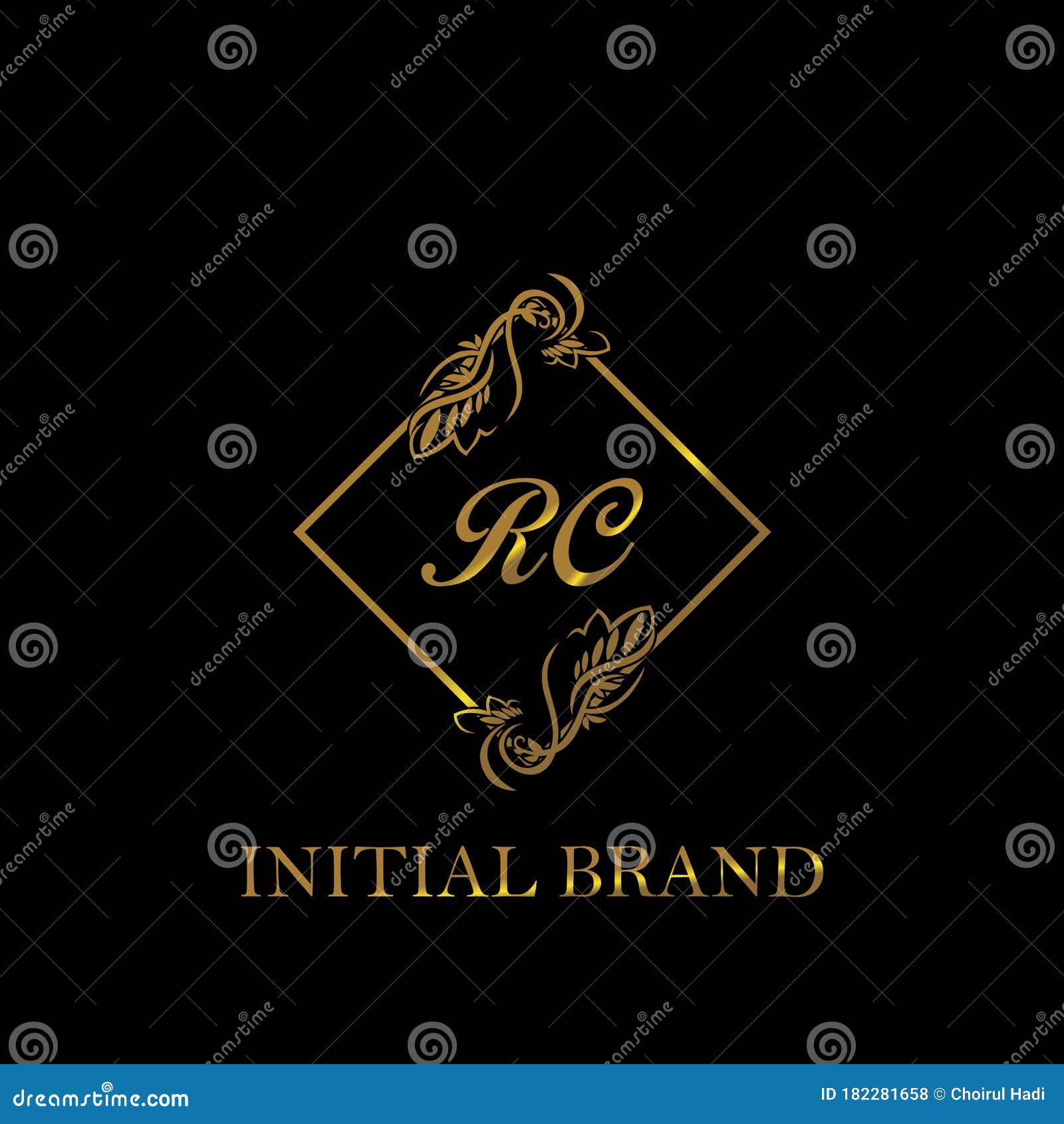 RC Initial Wedding Logo Template Vector Stock Vector - Illustration of ...