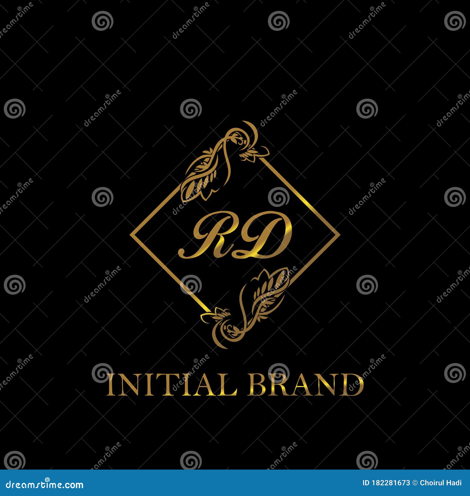 RD Initial Wedding Logo Template Vector Stock Vector - Illustration of ...