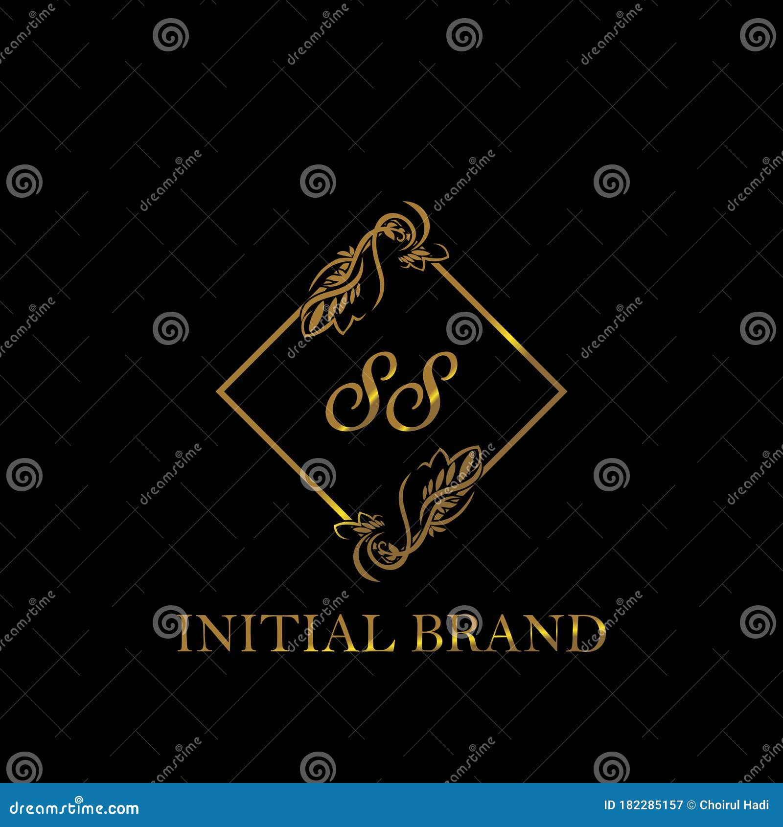 SS Initial Wedding Logo Template Vector Stock Vector - Illustration of ...