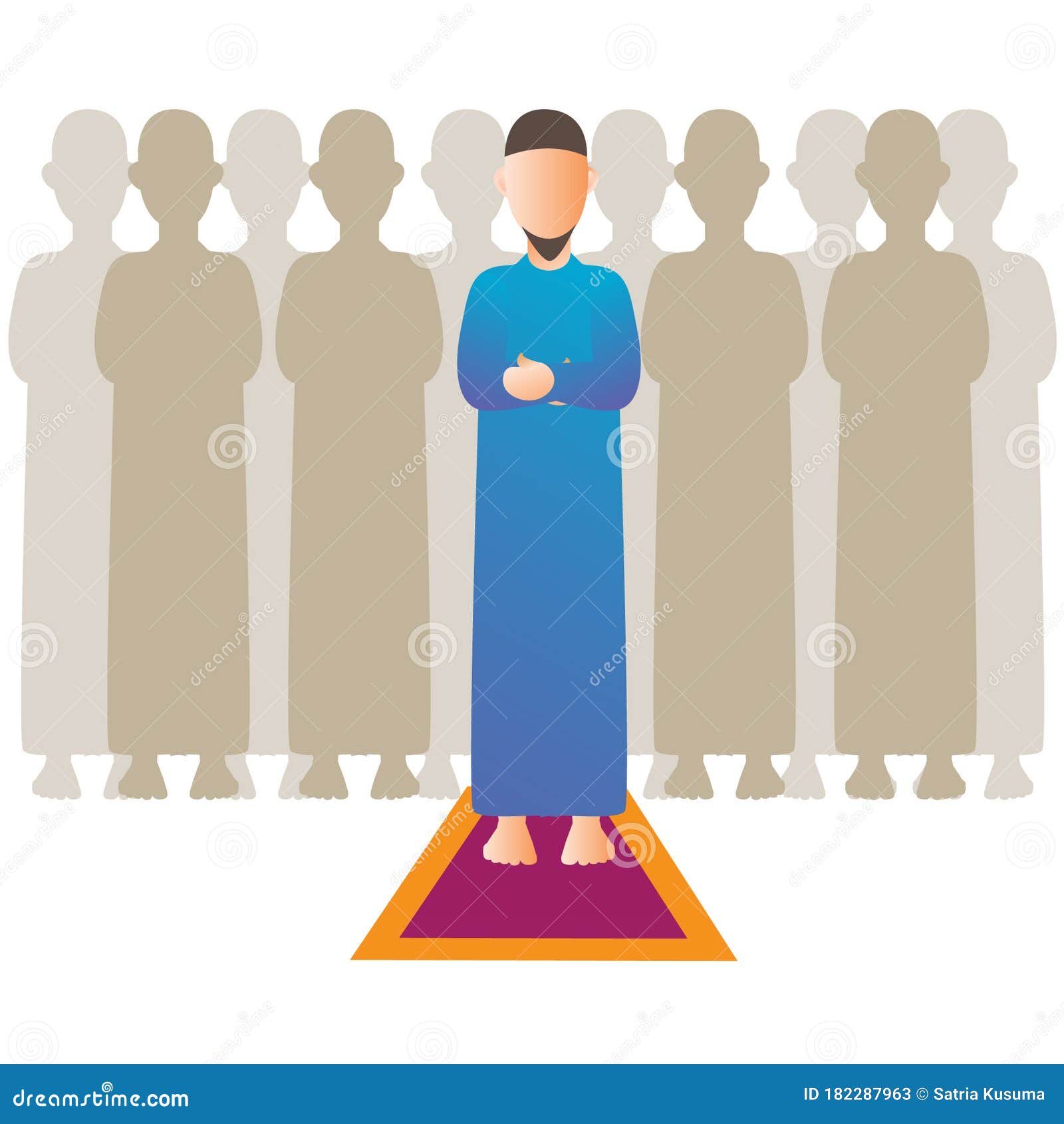 Illustration Vector Graphics of Praying Group with Family Stock Vector ...