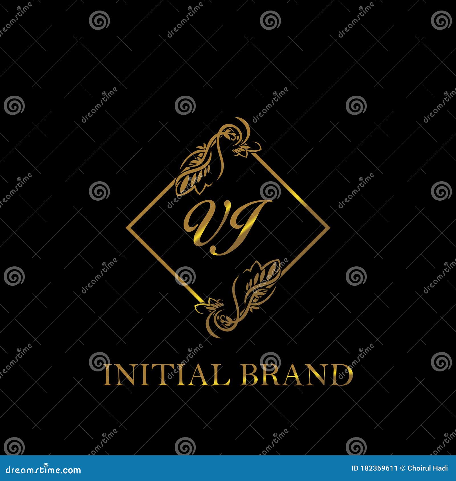 VJ Initial Wedding Logo Template Vector Stock Vector - Illustration of ...