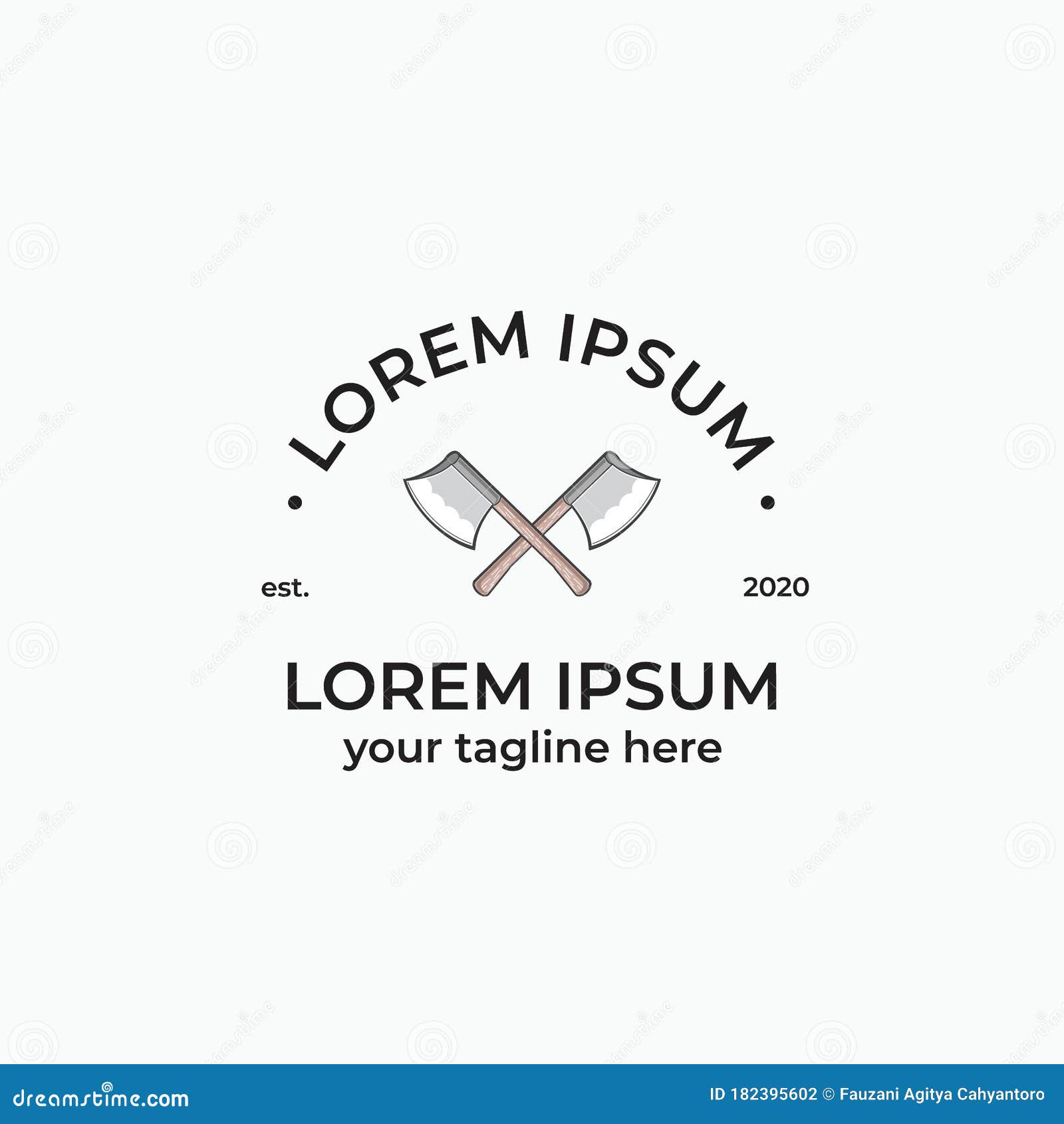 Cross Axe - Tomahawk Logo or Icon Stock Vector - Illustration of iron ...