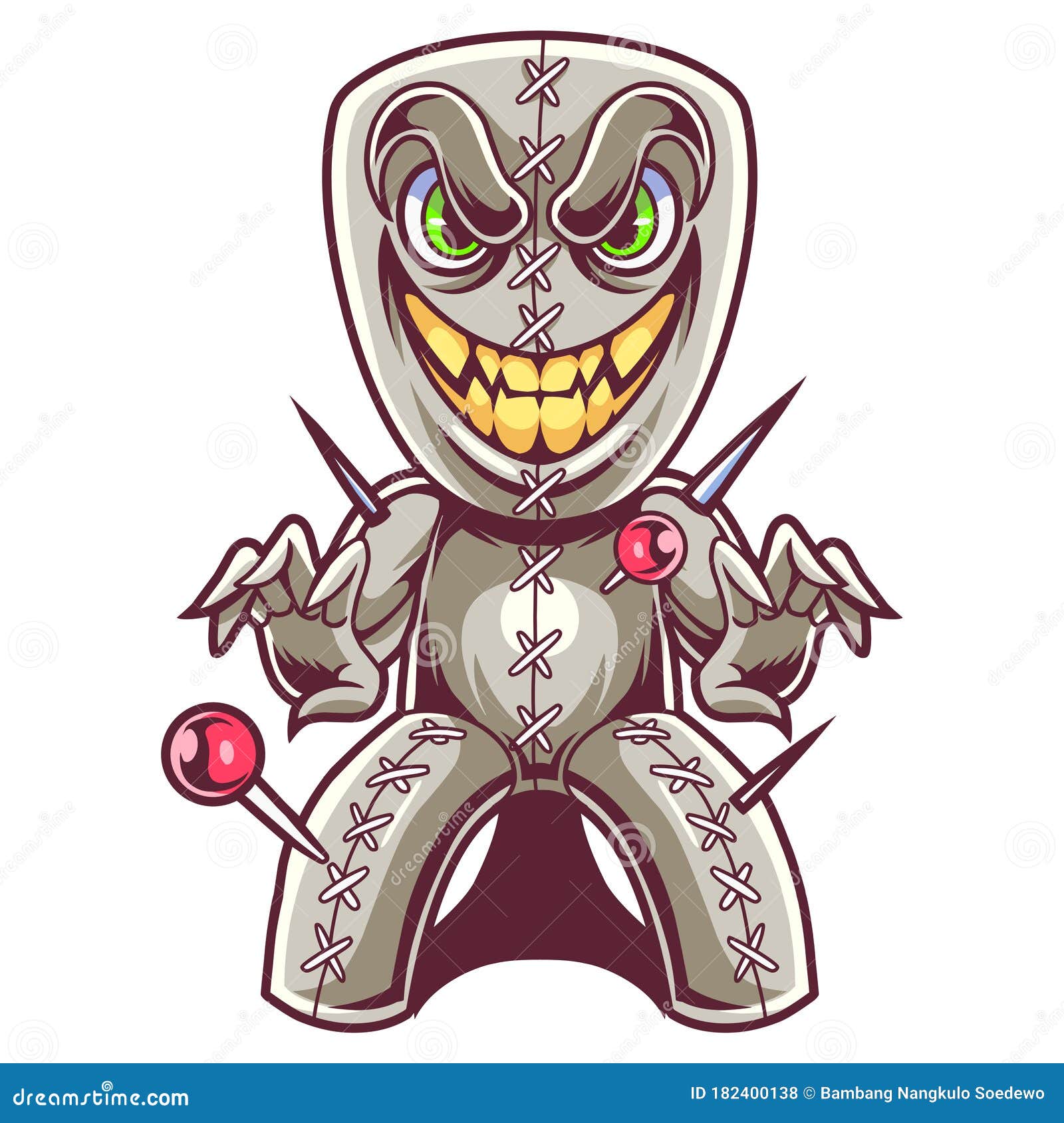 Voodoo Gamer Esport Logo Mascot Design Vector Illustration ...