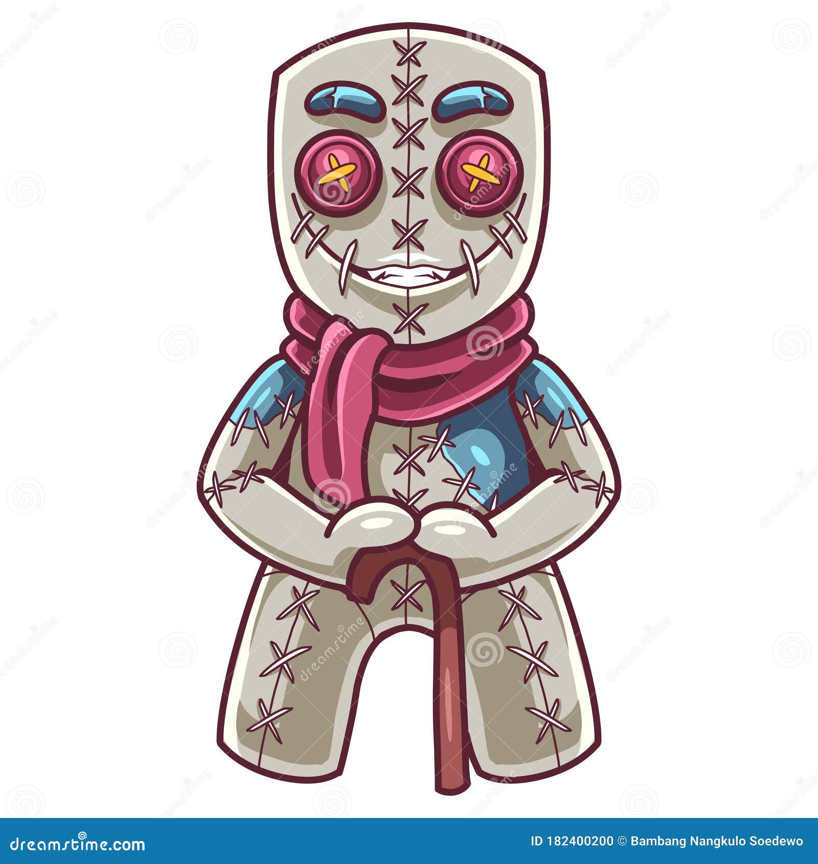 Voodoo Gamer Esport Logo Mascot Design Vector Illustration ...