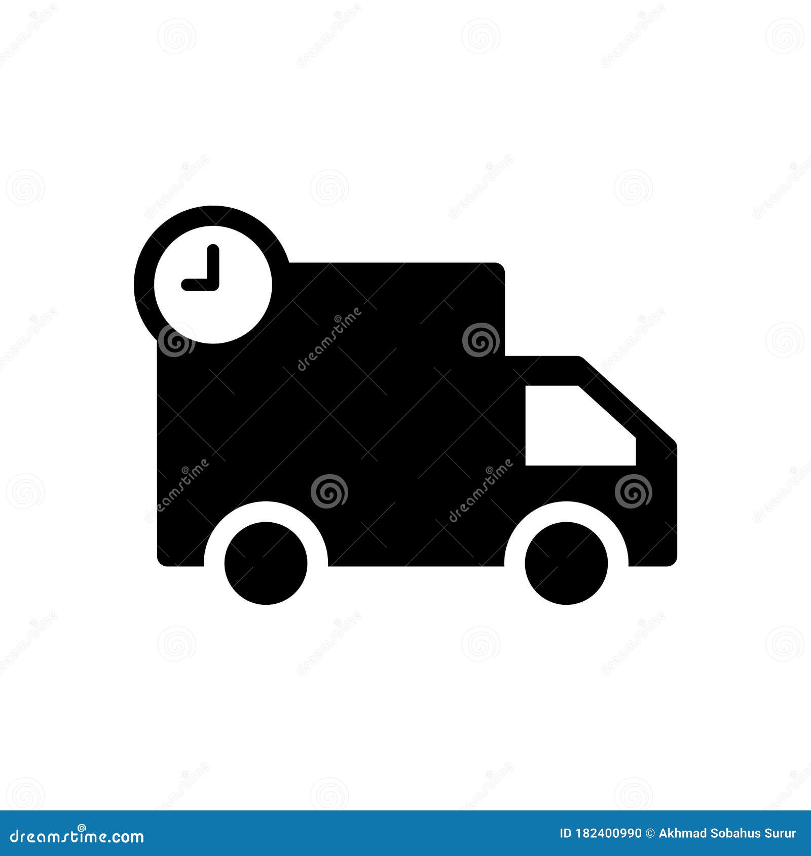 Delivery on Time Symbol. Design Vector Stock Vector - Illustration of ...