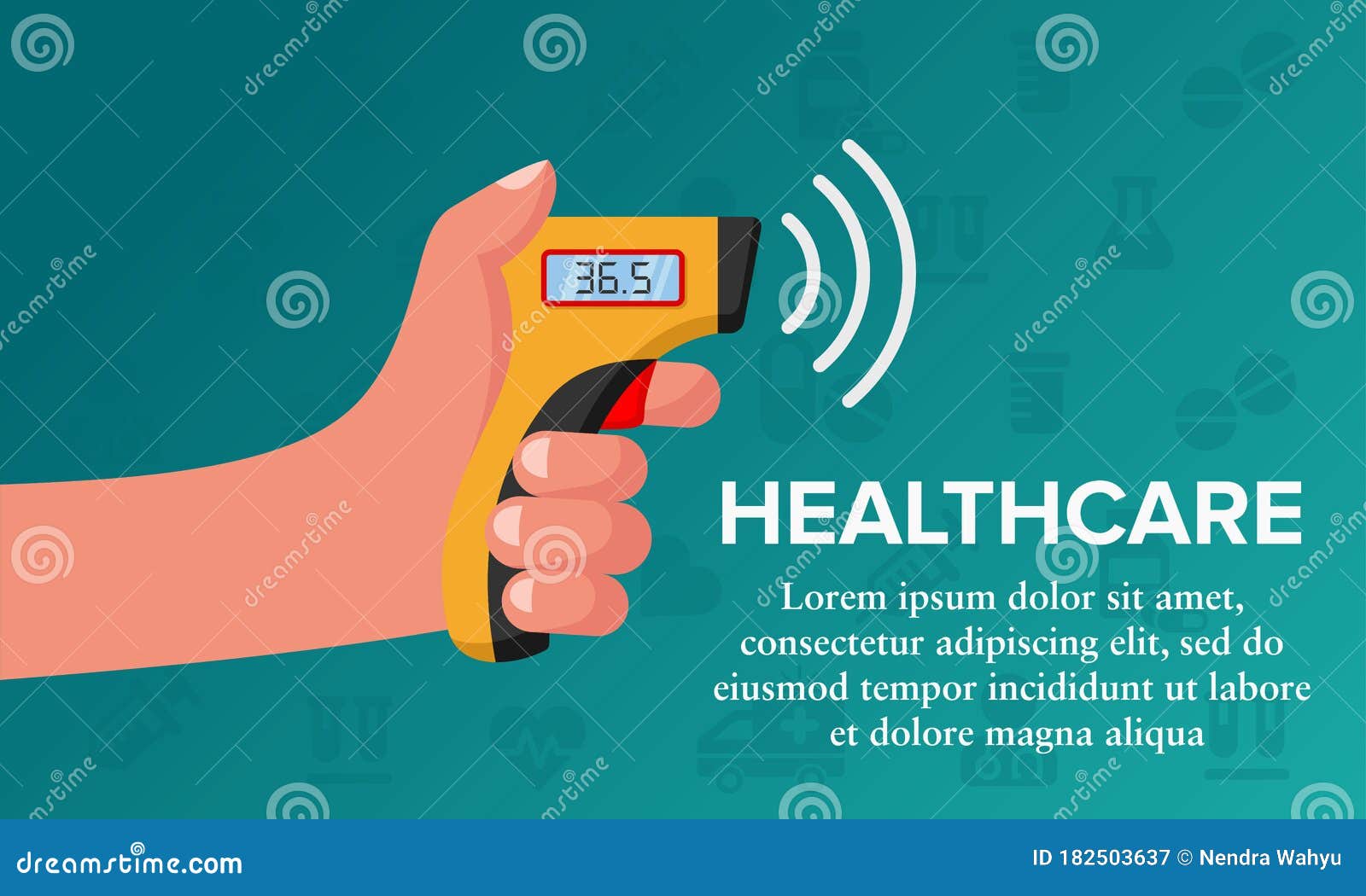 Infrared Thermometer People Head Side View Icon Cartoon Vector ...