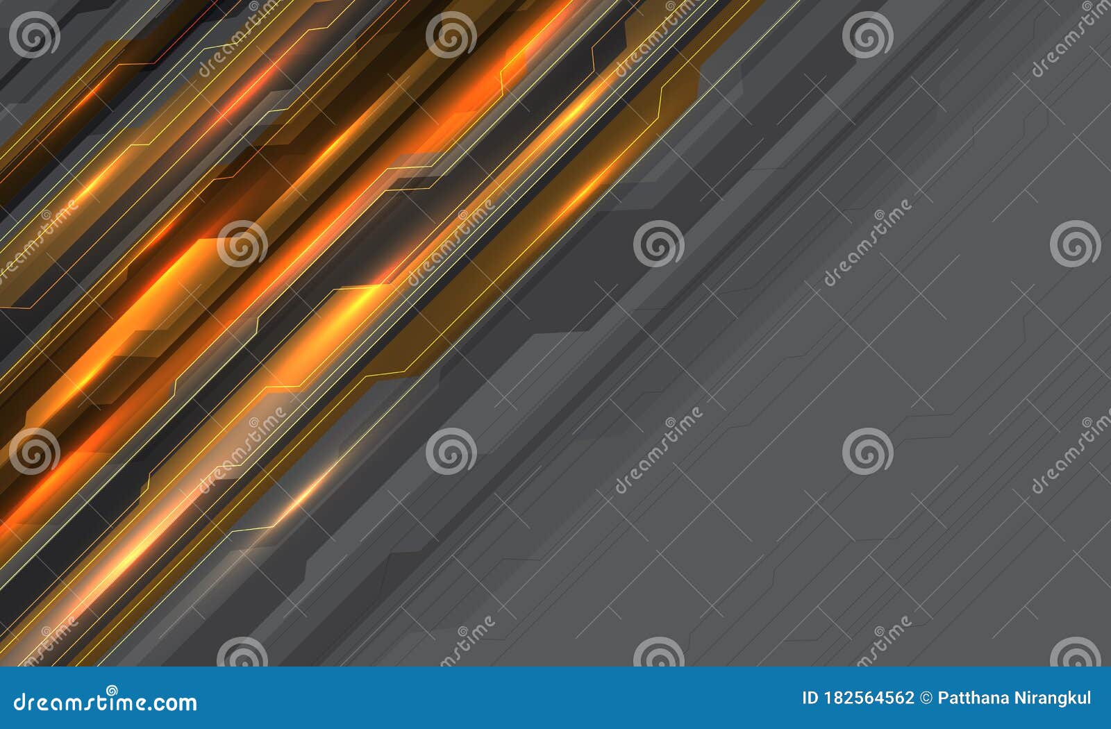 Abstract Yellow Orange Grey Cyber Circuit Line with Blank Space Design ...