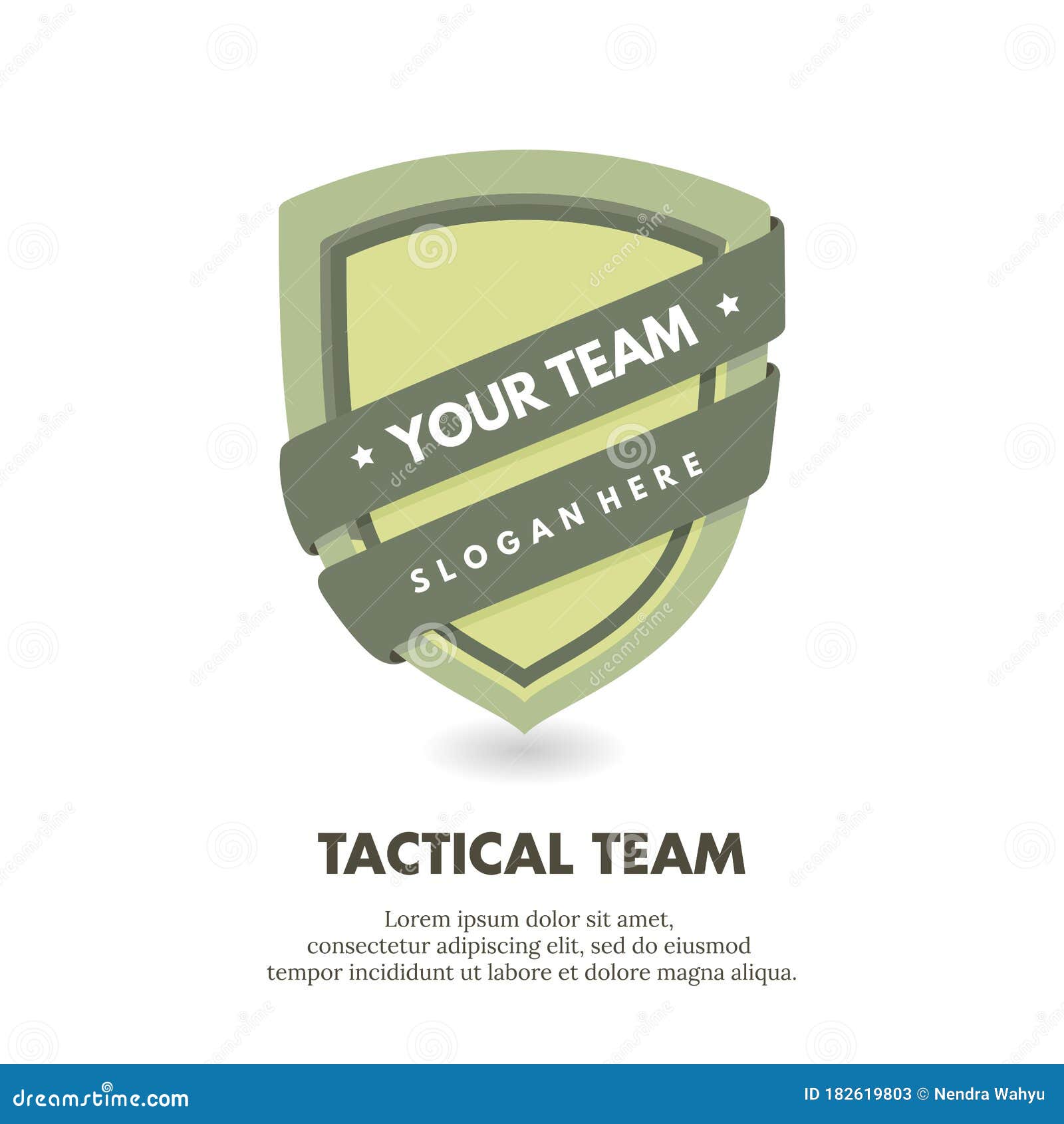 Vector Illustration of a Shield Logo Wrapped in a Ribbon. Suitable for ...