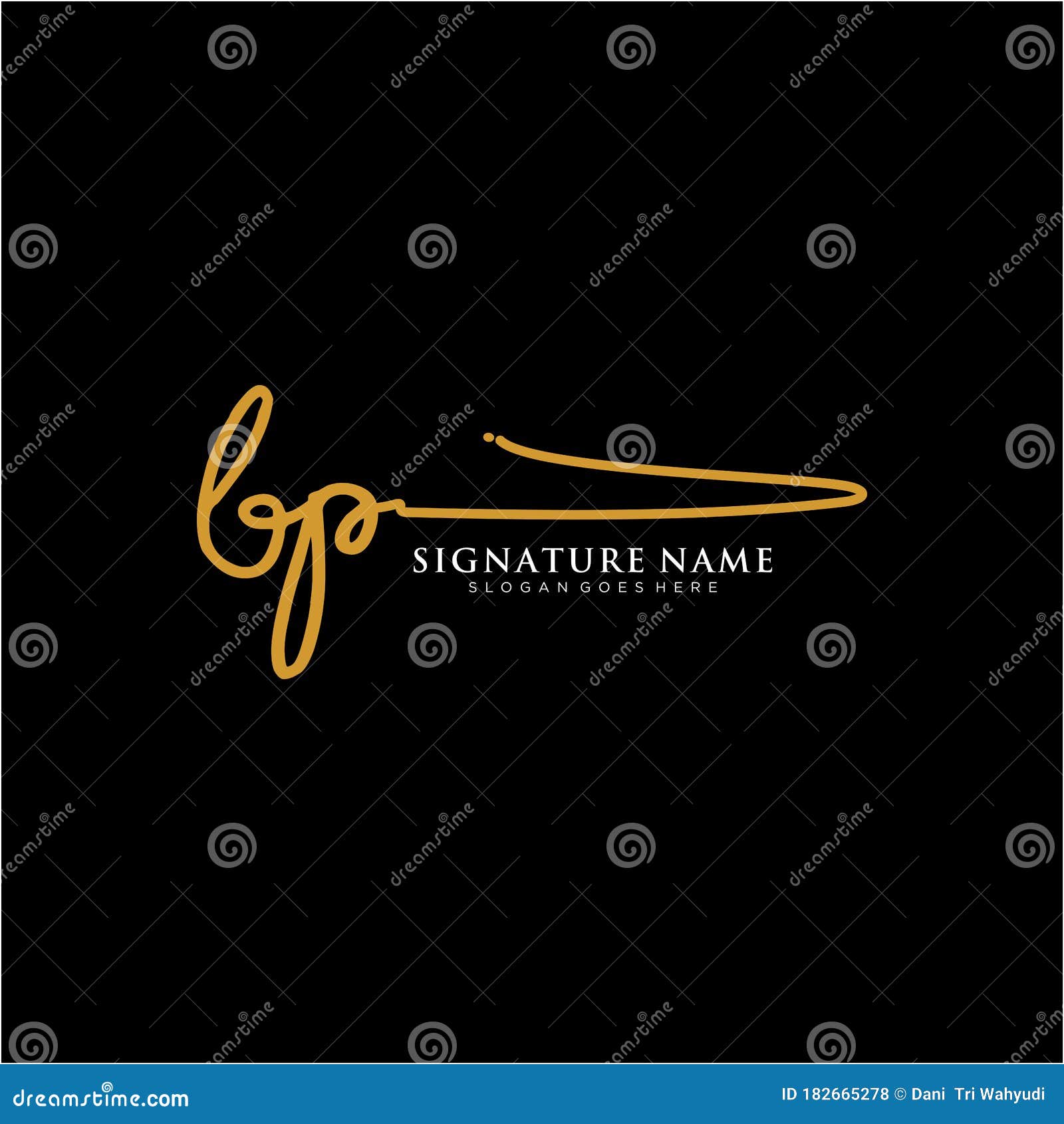 Letter BP Signature Logo Template Vector Stock Vector - Illustration of ...