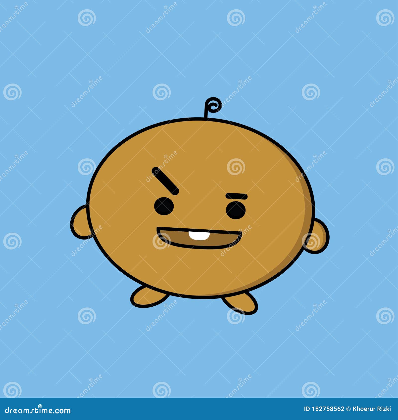 Cartoon Character Shooky by BT21 Stock Vector - Illustration of hobby ...