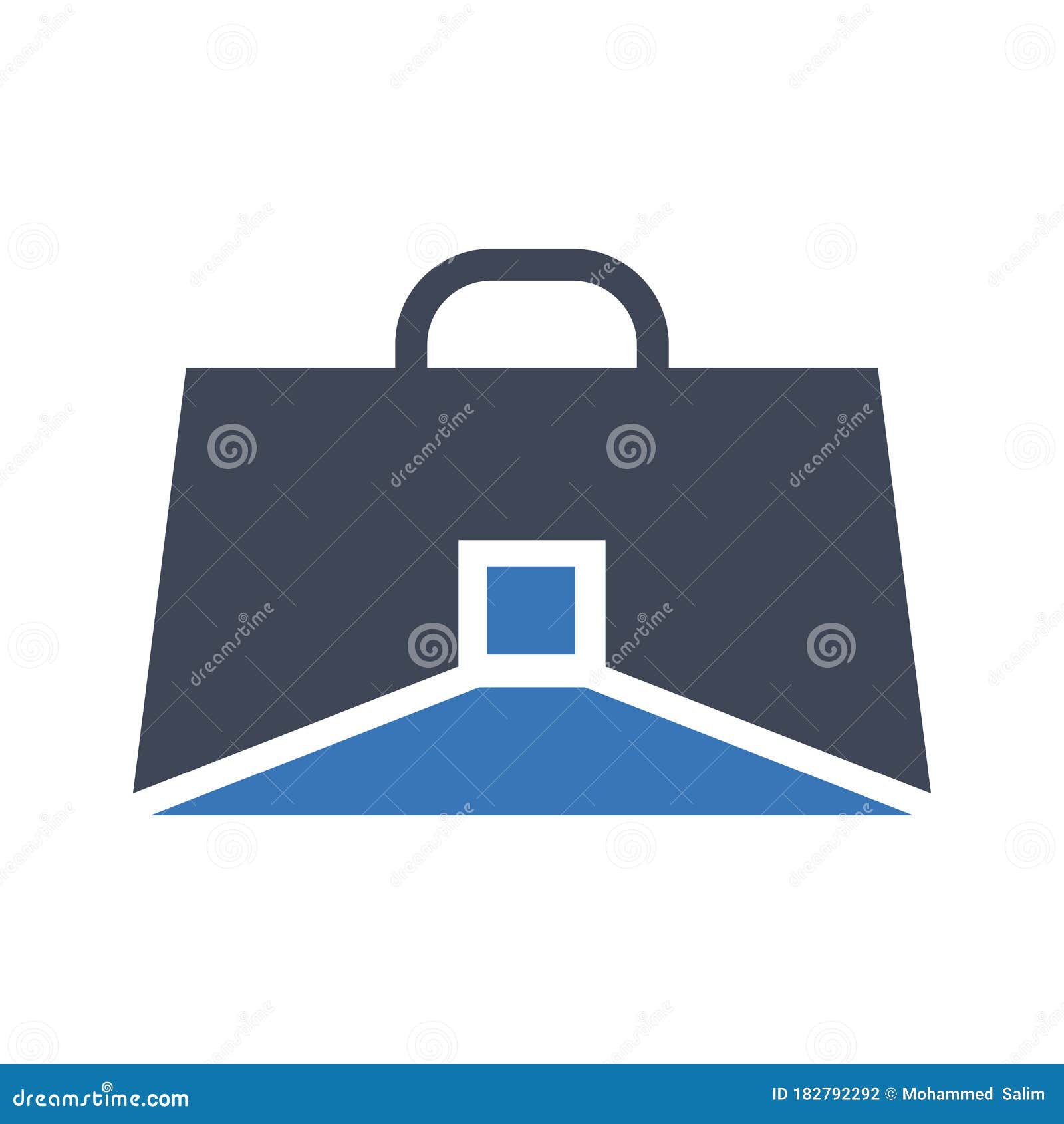 Office Bag Flat Vector Icon Stock Vector - Illustration of case ...
