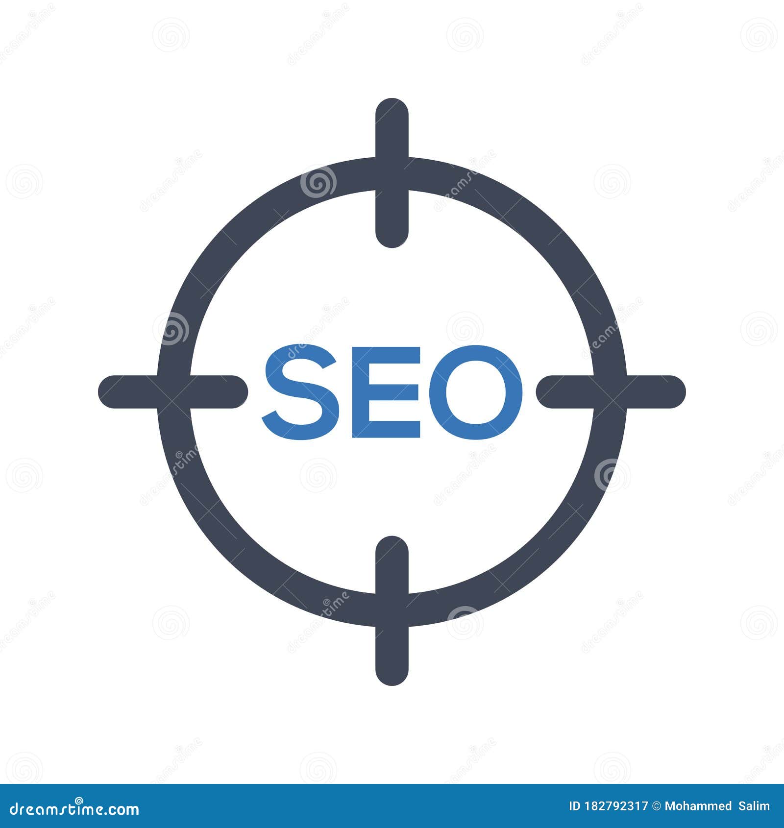 Seo Target Flat Vector Icon Stock Vector - Illustration of symbol, icon ...