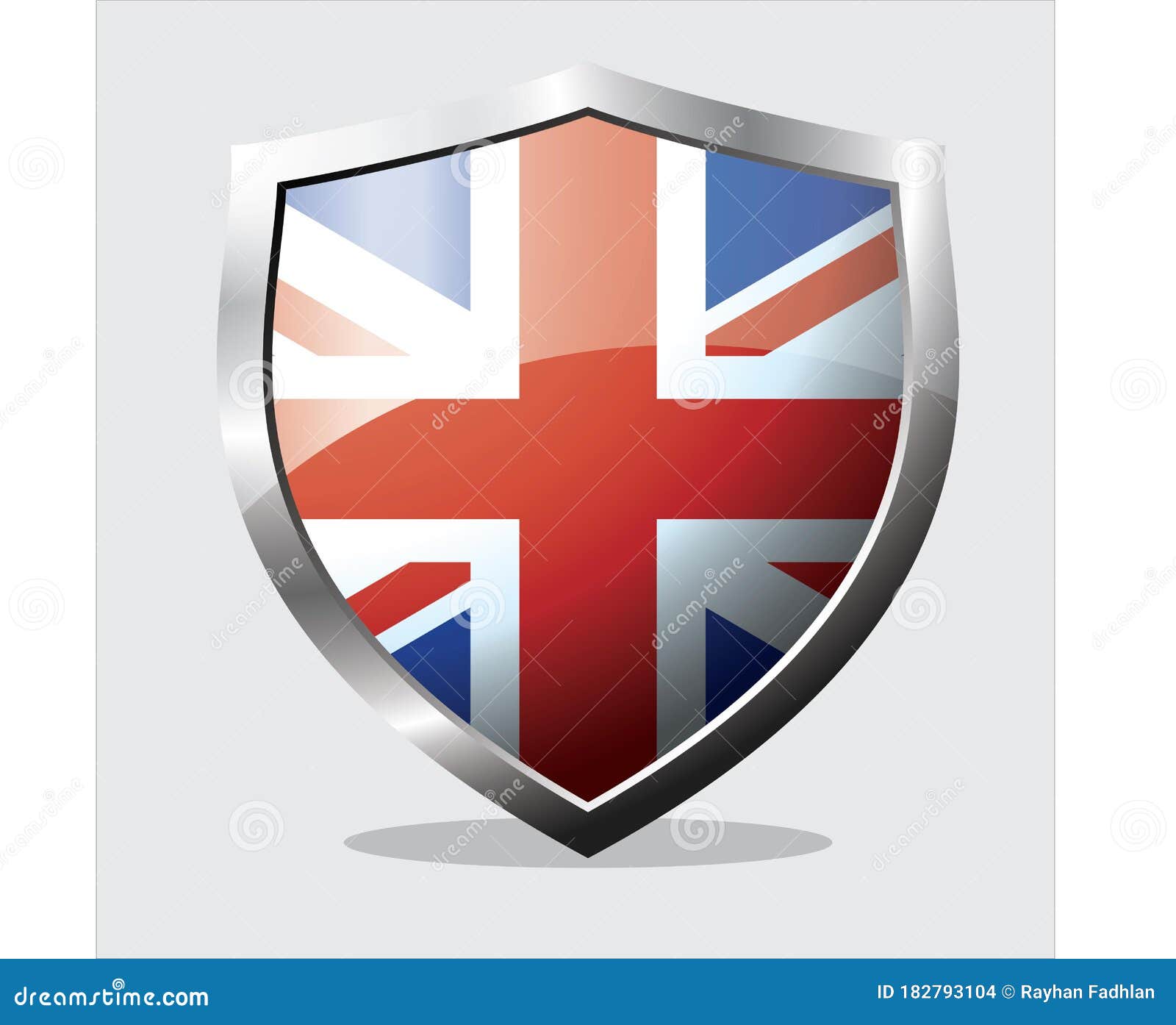 Shield Icon Vector Illustration of a United Kingdom Country Flag Stock ...
