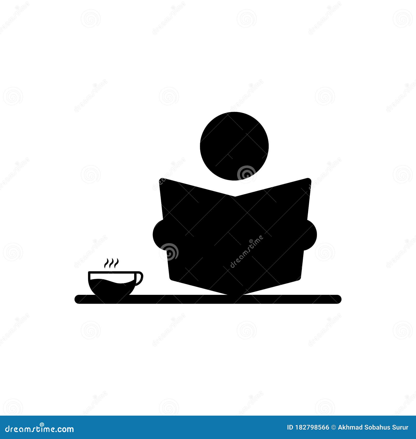 Morning Newspaper and Coffee Icon. Design Vector Stock Vector ...