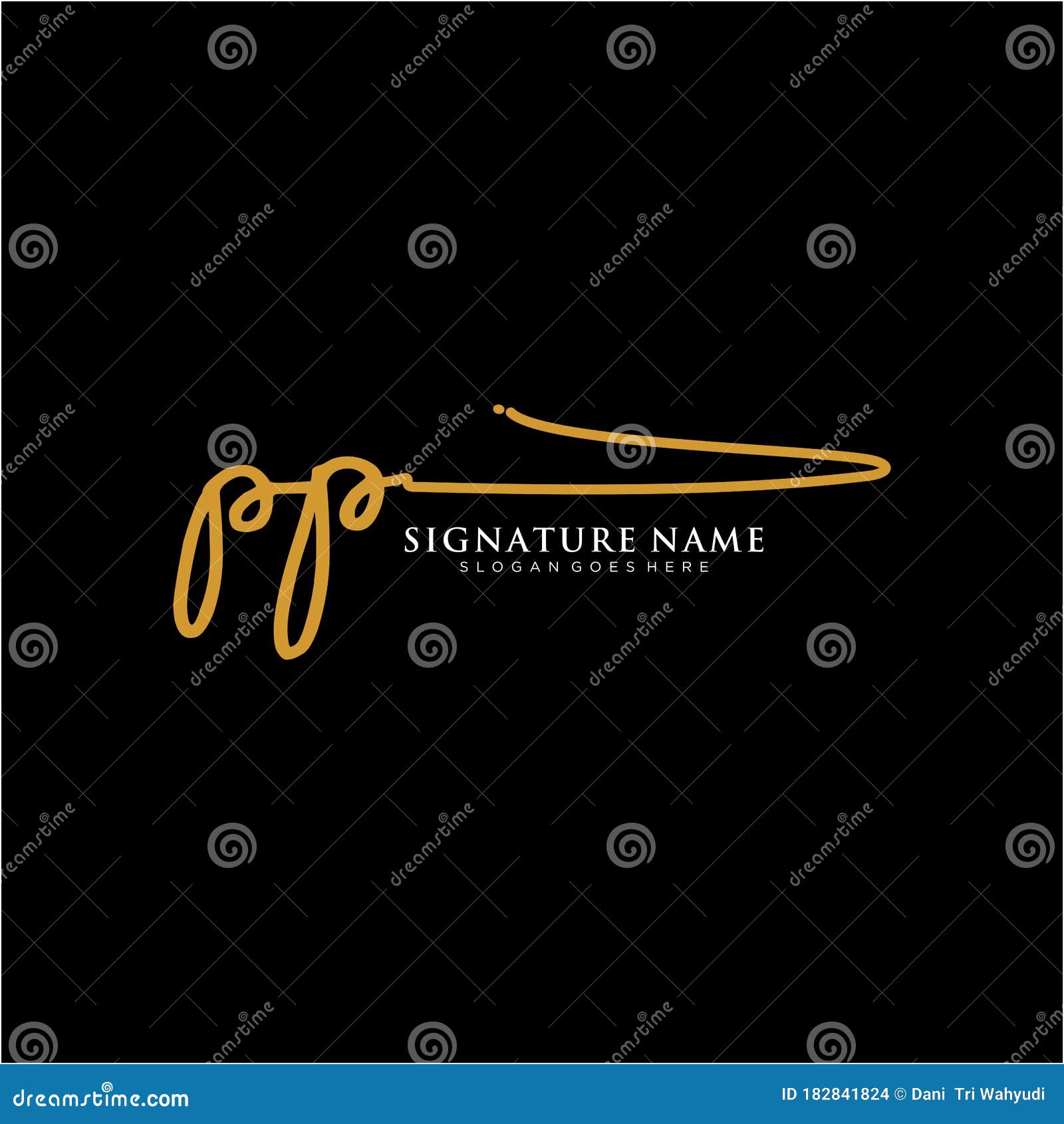 Letter PP Signature Logo Template Vector Stock Vector - Illustration of ...