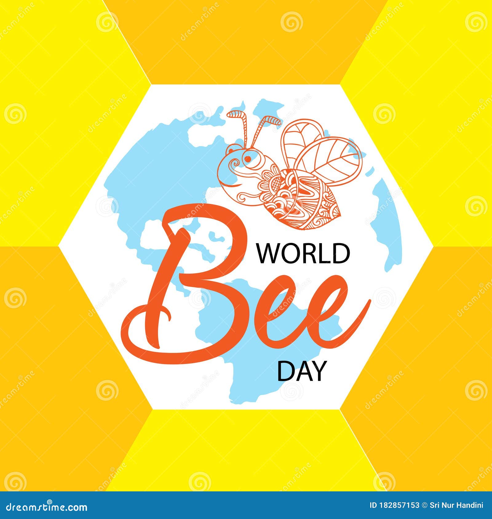 International Bee Day. Bee Day Typography Stock Illustration ...
