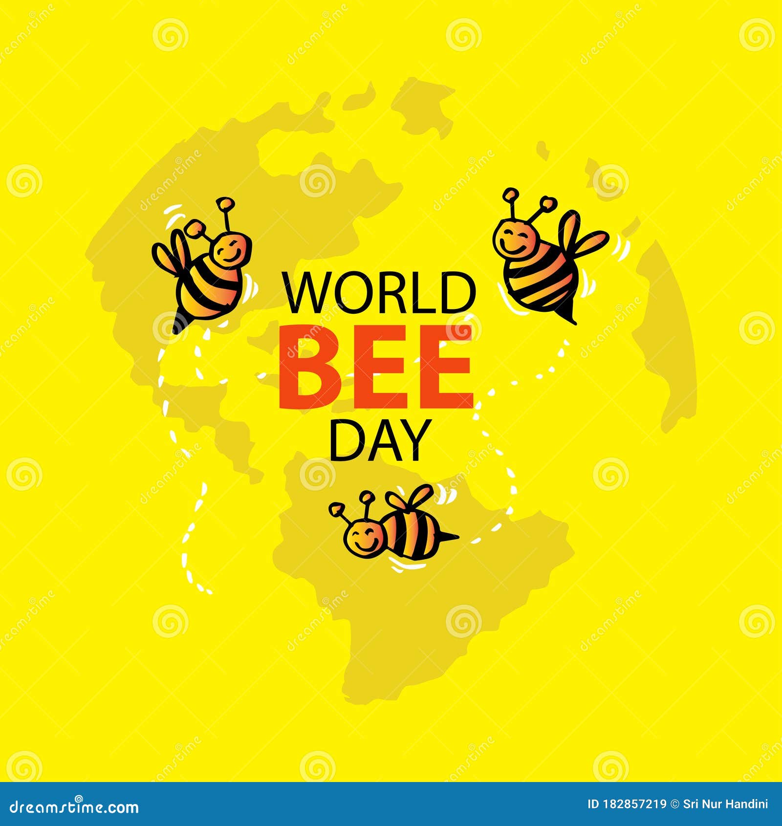 International Bee Day. Bee Day Typography Stock Illustration ...