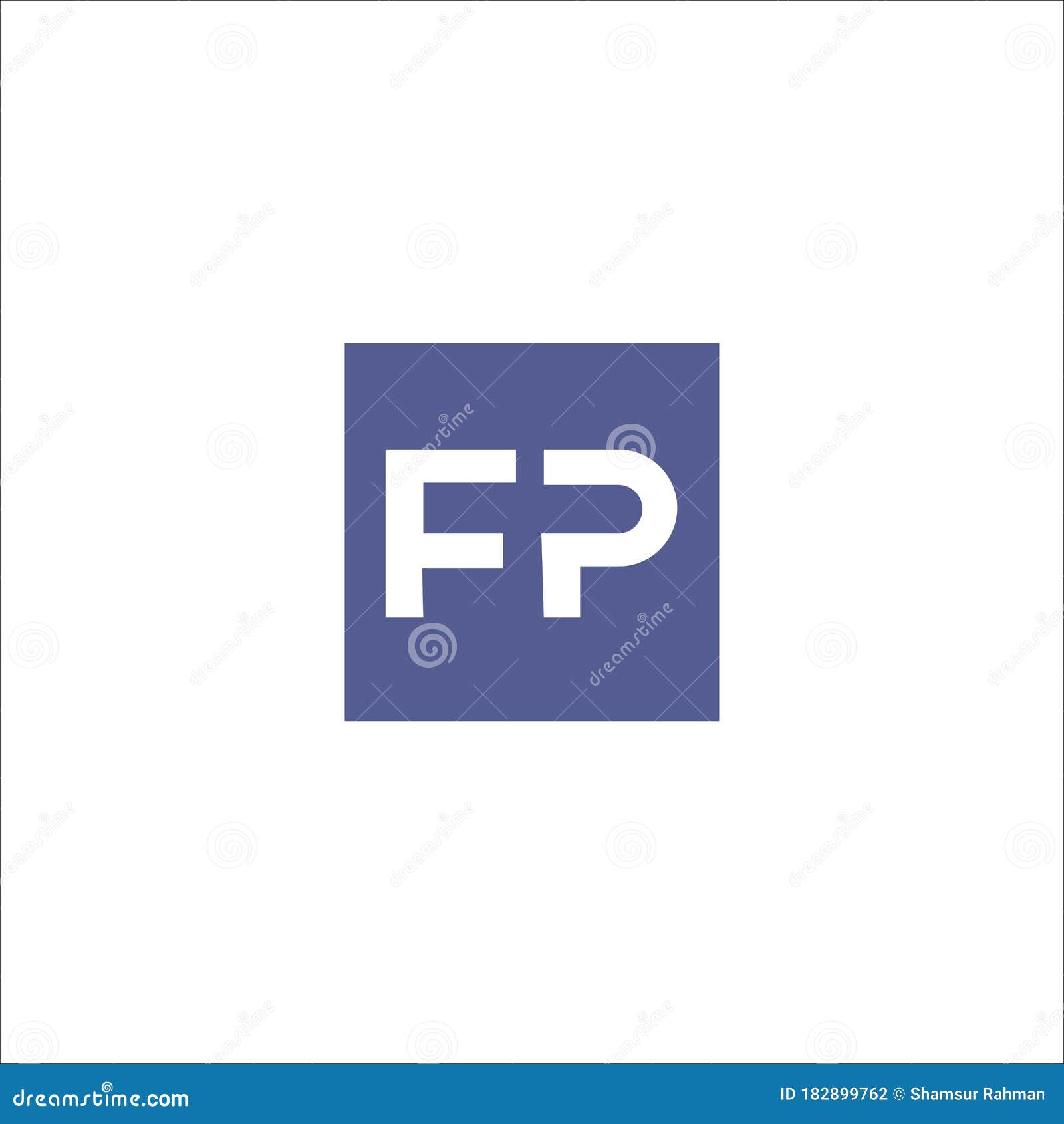 Initial Letter Fp Logo or Pf Logo Vector Design Template Stock Vector ...