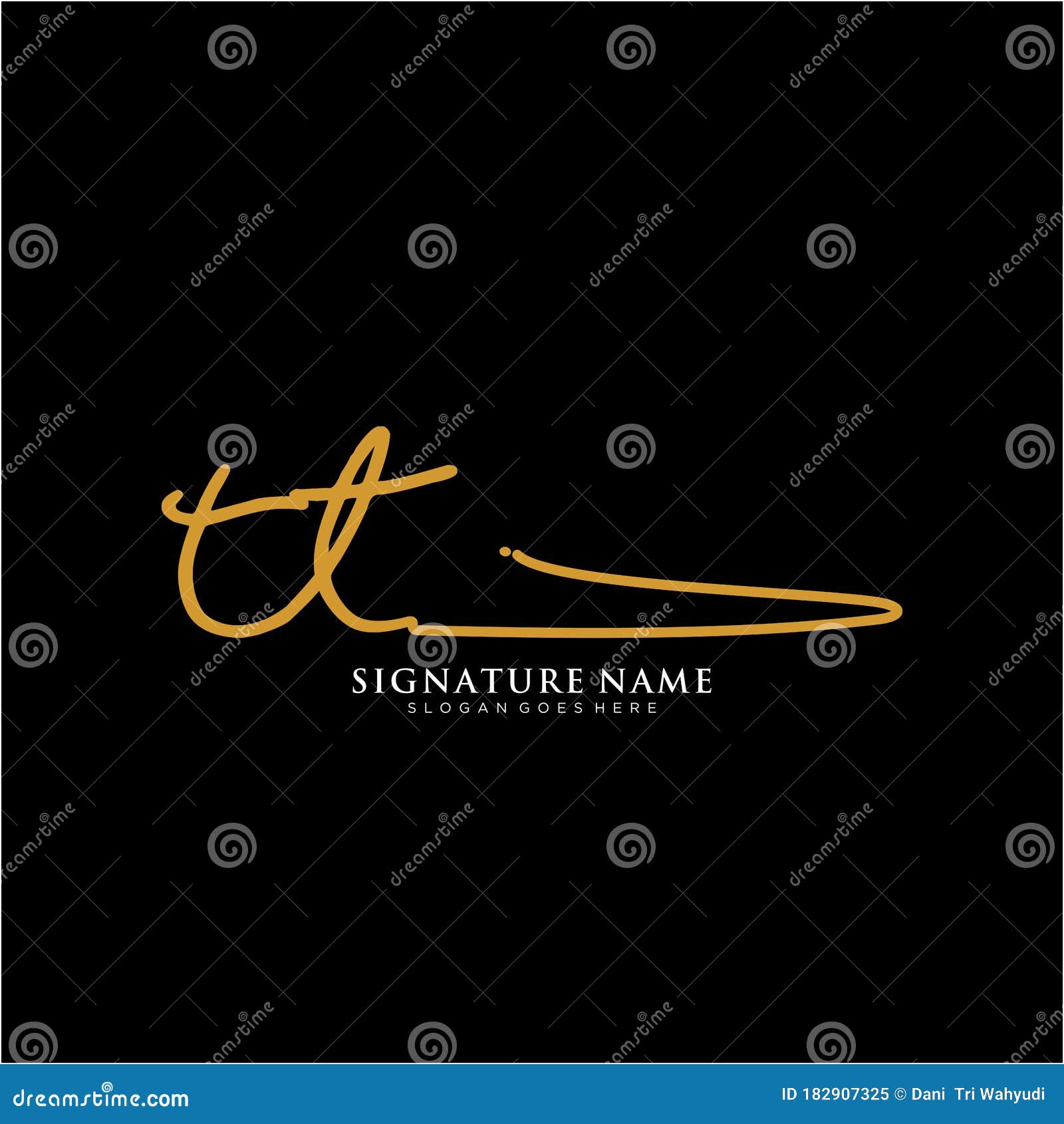 Letter TT Signature Logo Template Vector Stock Vector - Illustration of ...