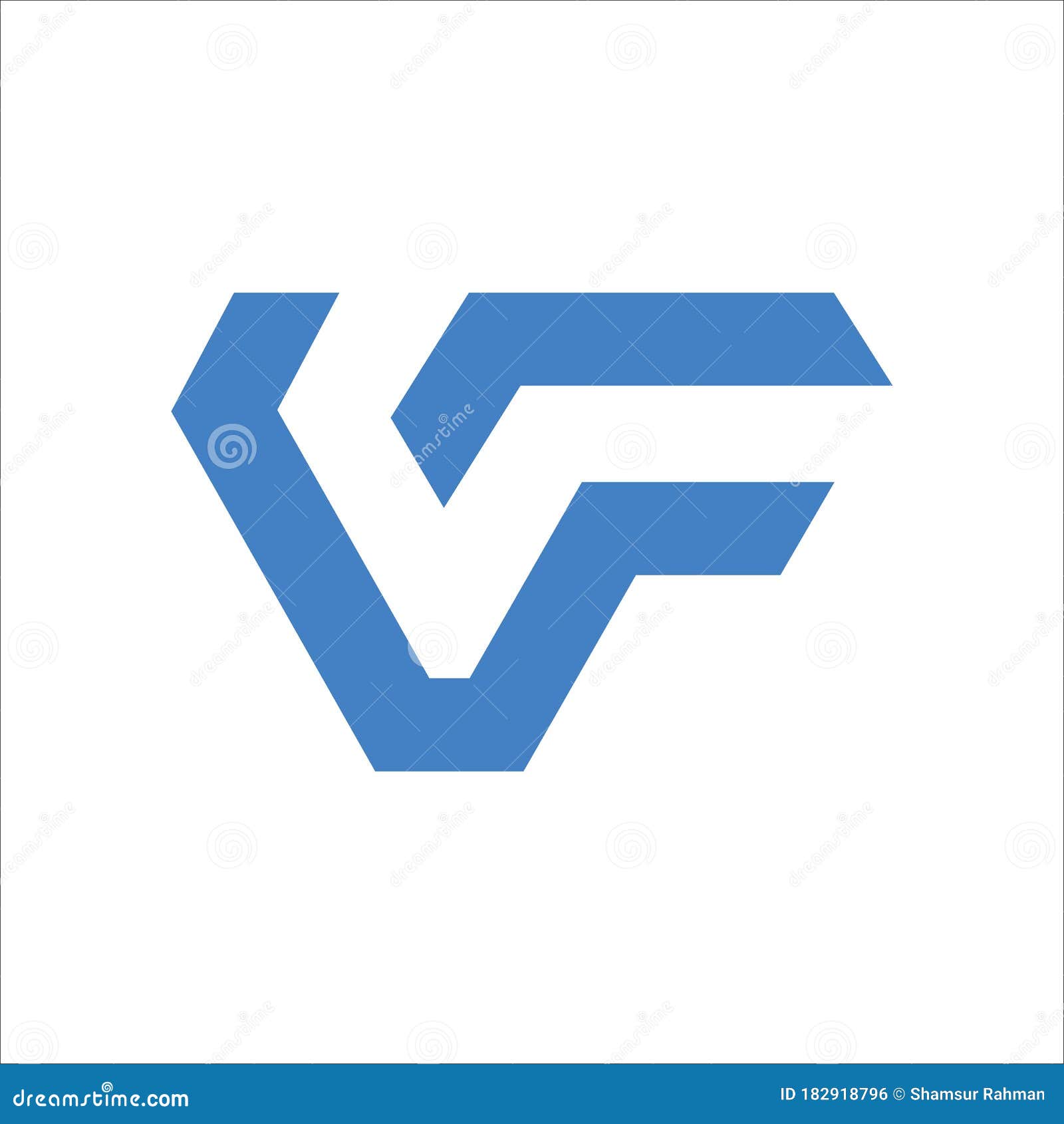 Initial Letter Fv Logo or Vf Logo Vector Design Template Stock Vector ...
