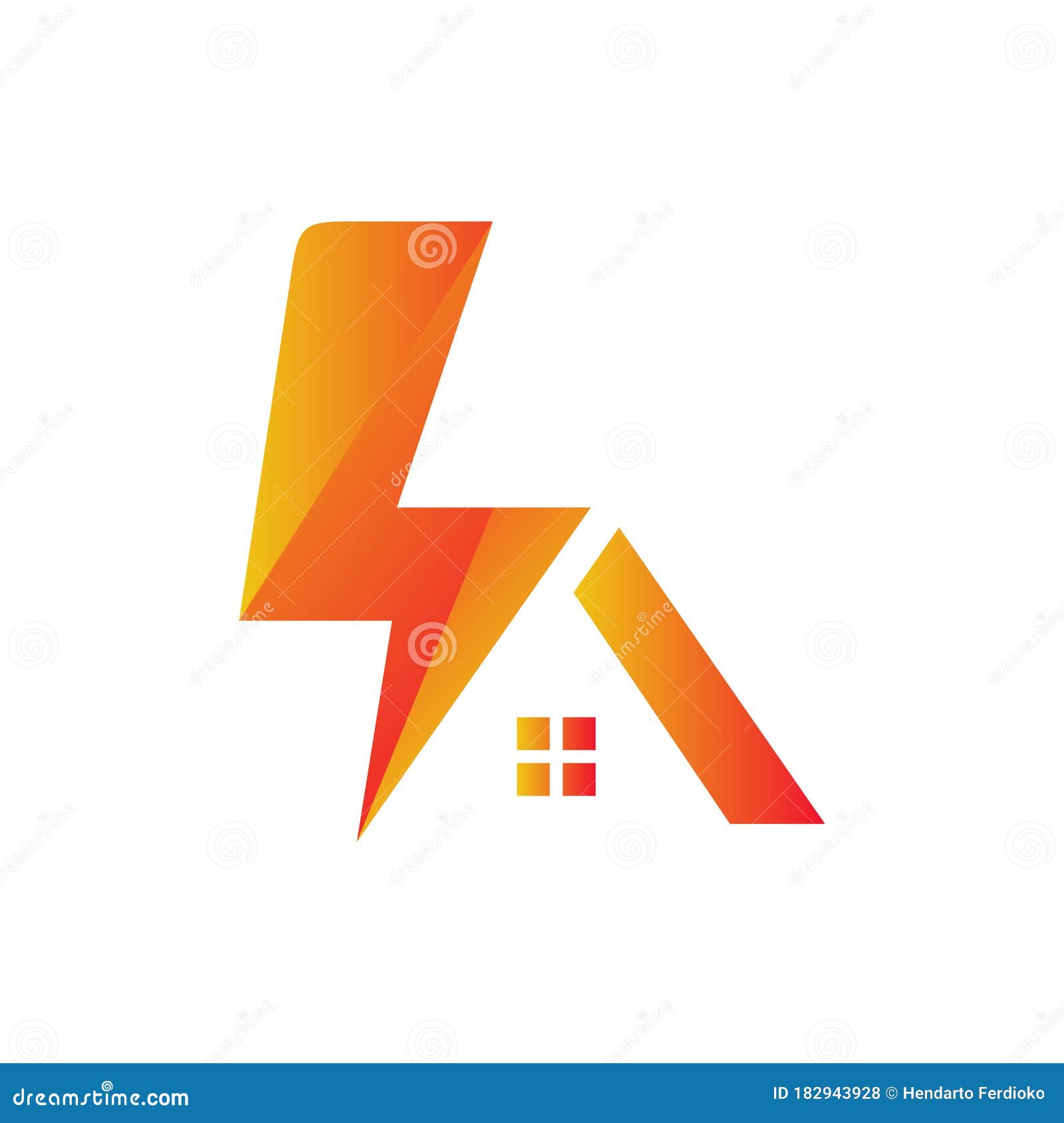 Home Lightning Logo Design Vector Icon Graphic Stock Vector ...