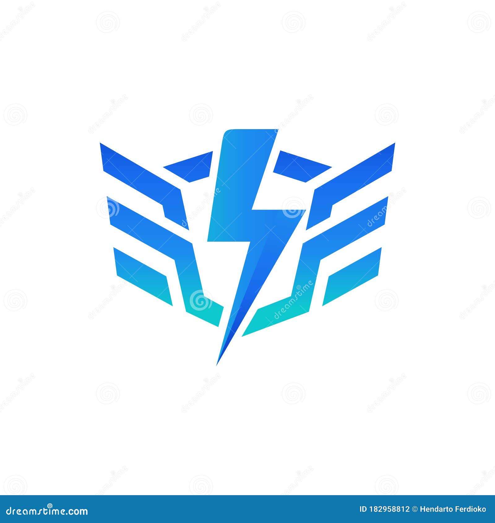Lightning Shield Vector Logo Design Template Stock Vector ...