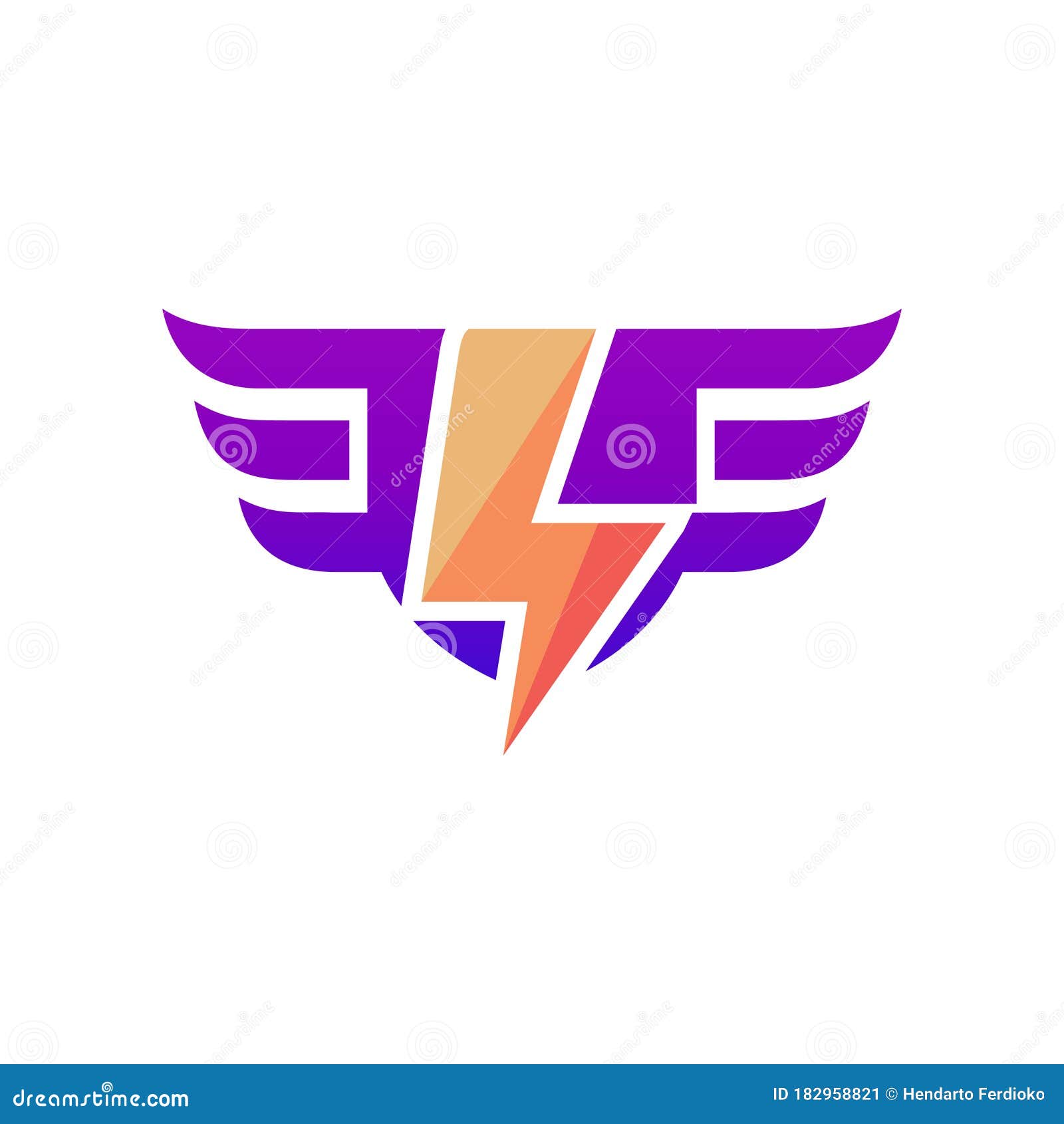 Lightning Shield Vector Logo Design Template Stock Vector ...