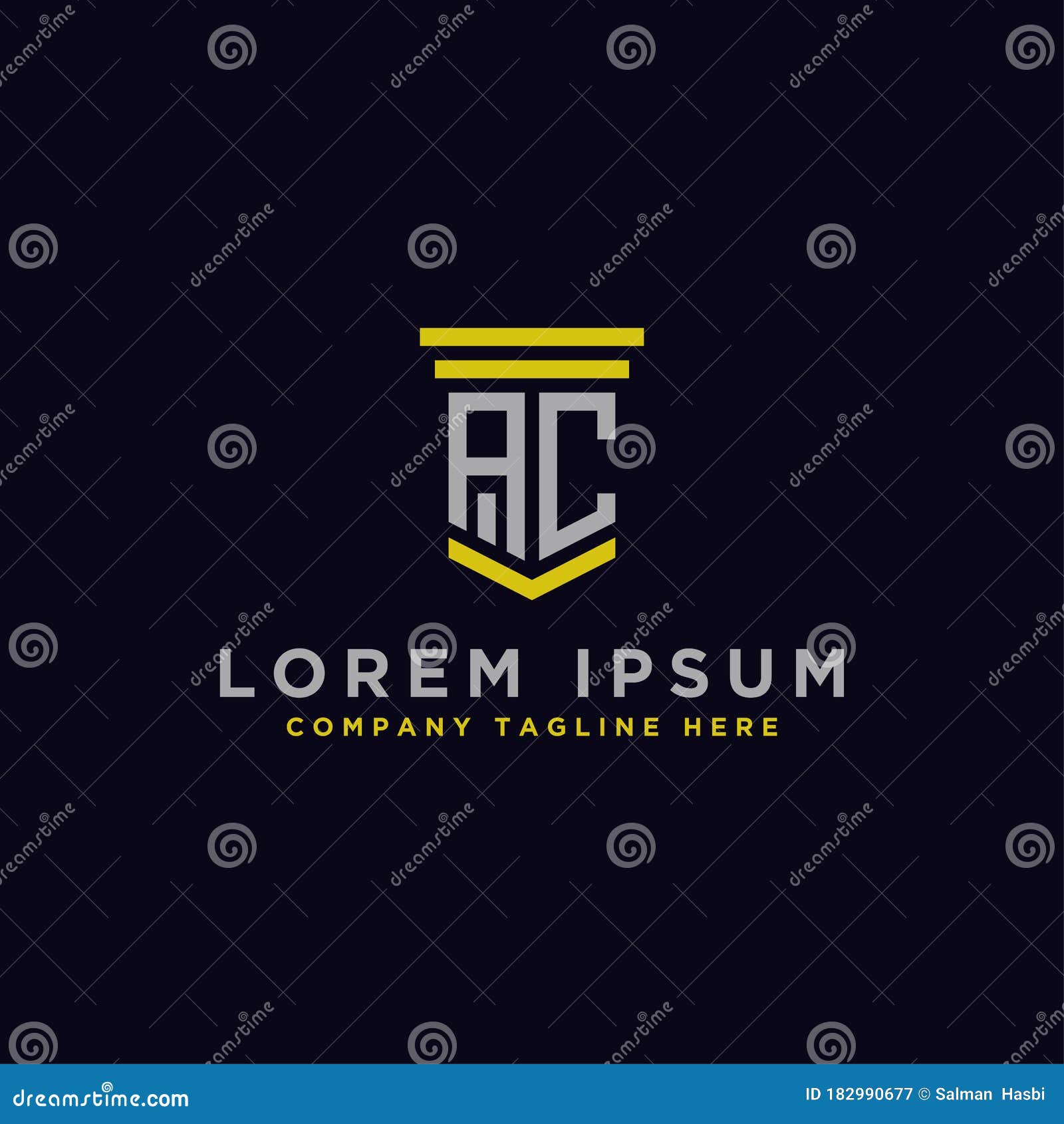 Initial Letters of the AC Logo Icon. -Vector Stock Vector ...