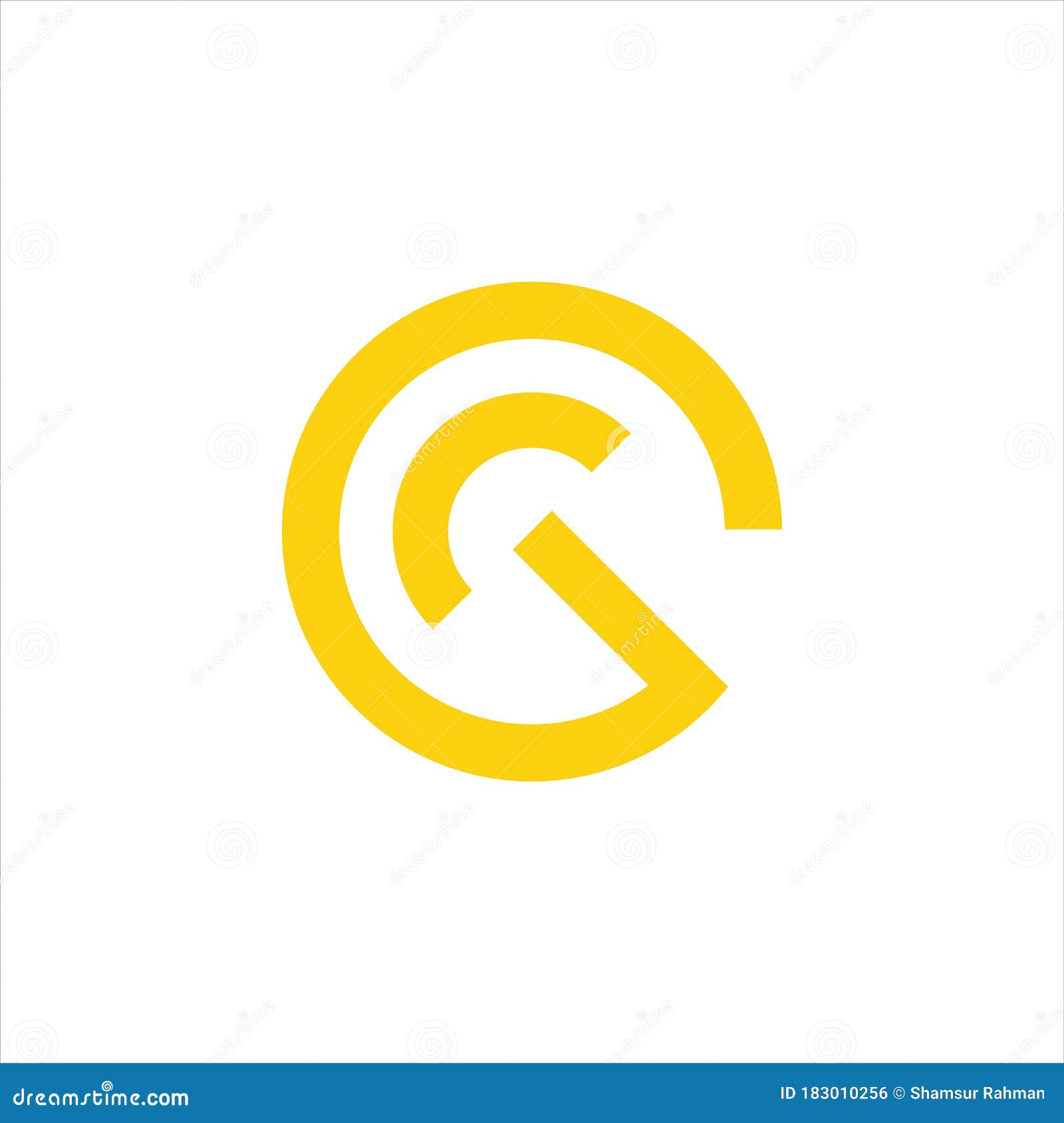 Initial Letter Gc Logo or Cg Logo Vector Design Template Stock Vector ...