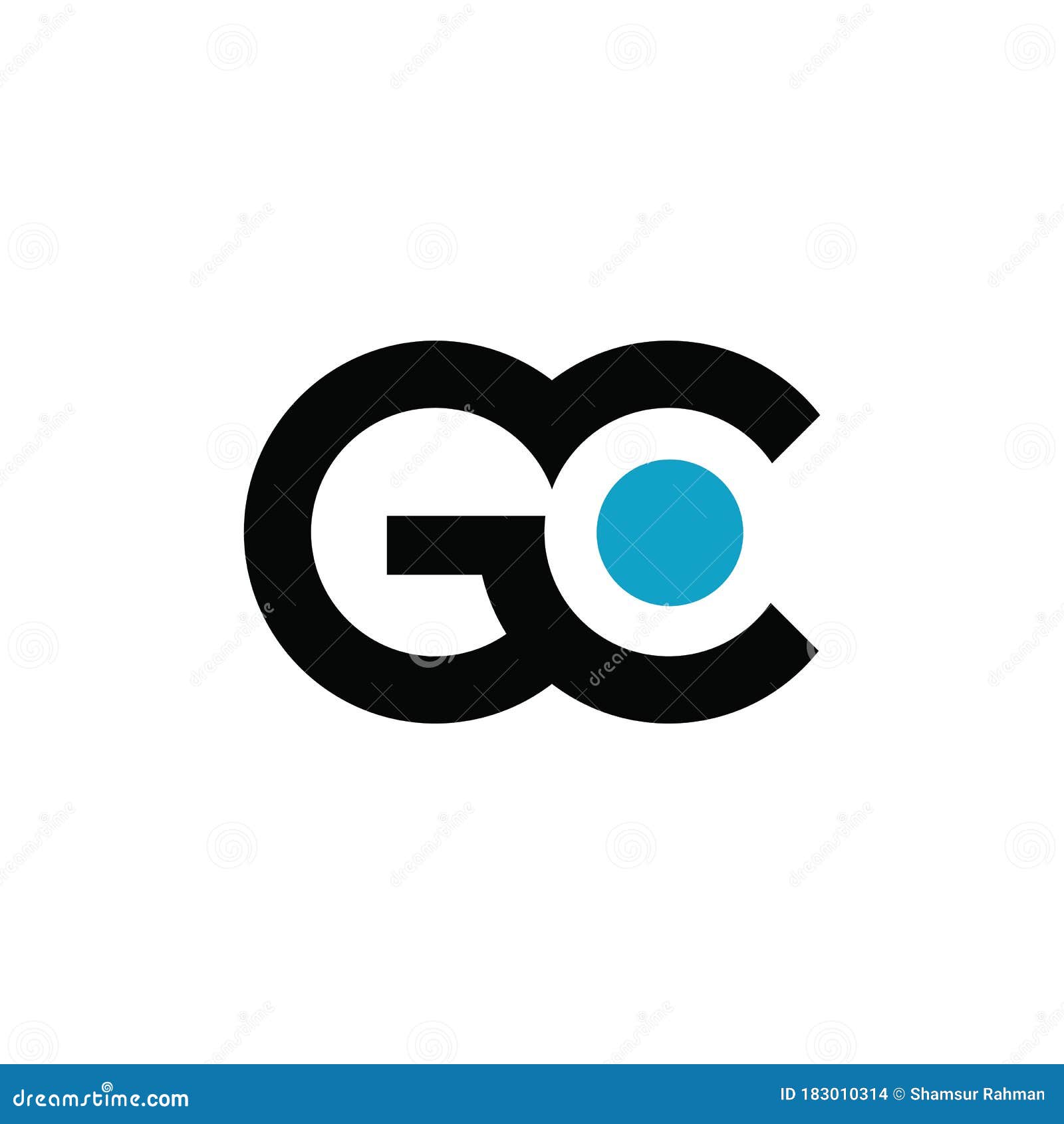 Initial Letter Gc Logo or Cg Logo Vector Design Template Stock Vector ...