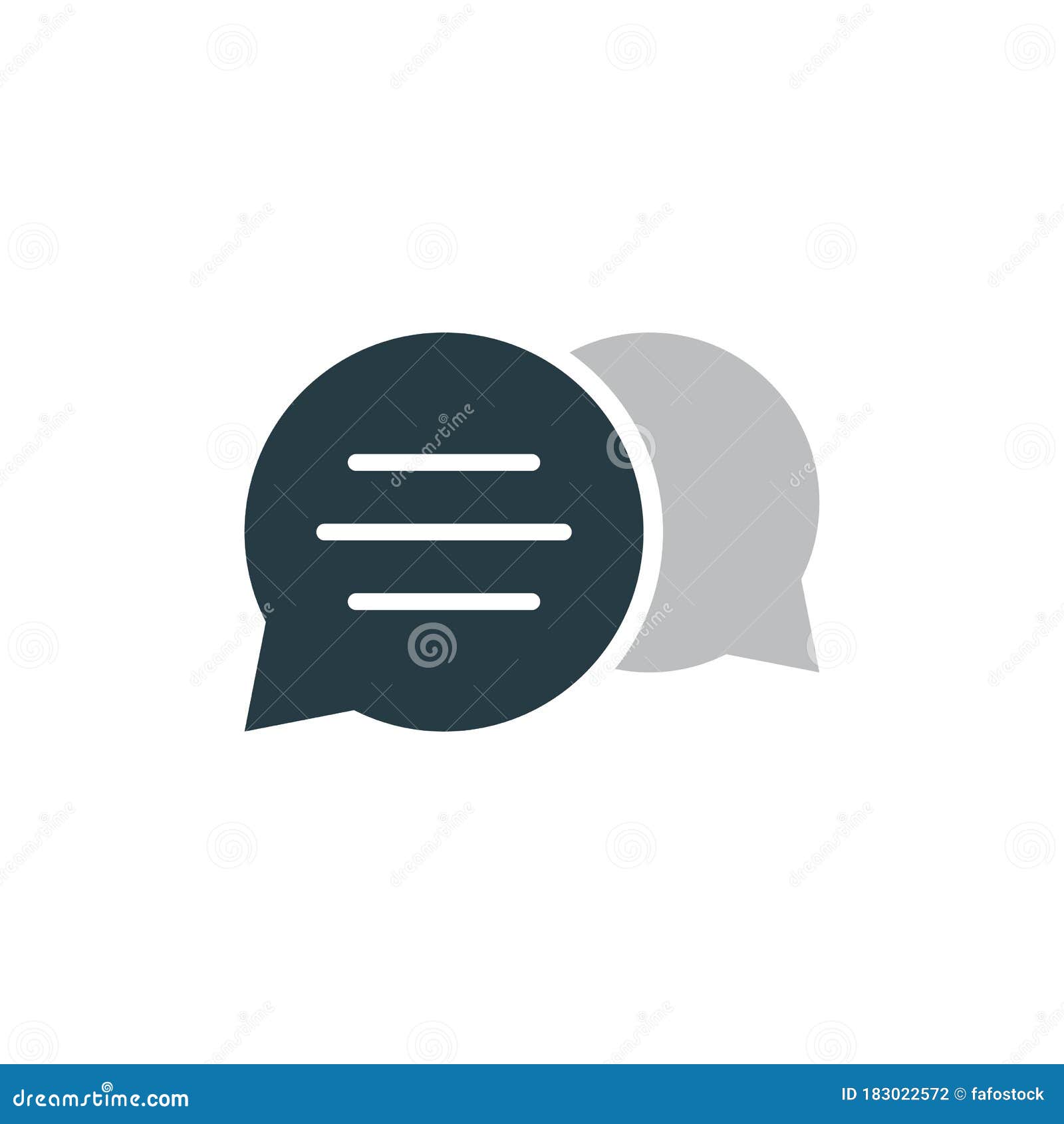 Speech Bubble Chat Talk Icon Vector Logo Template. Stock Vector ...
