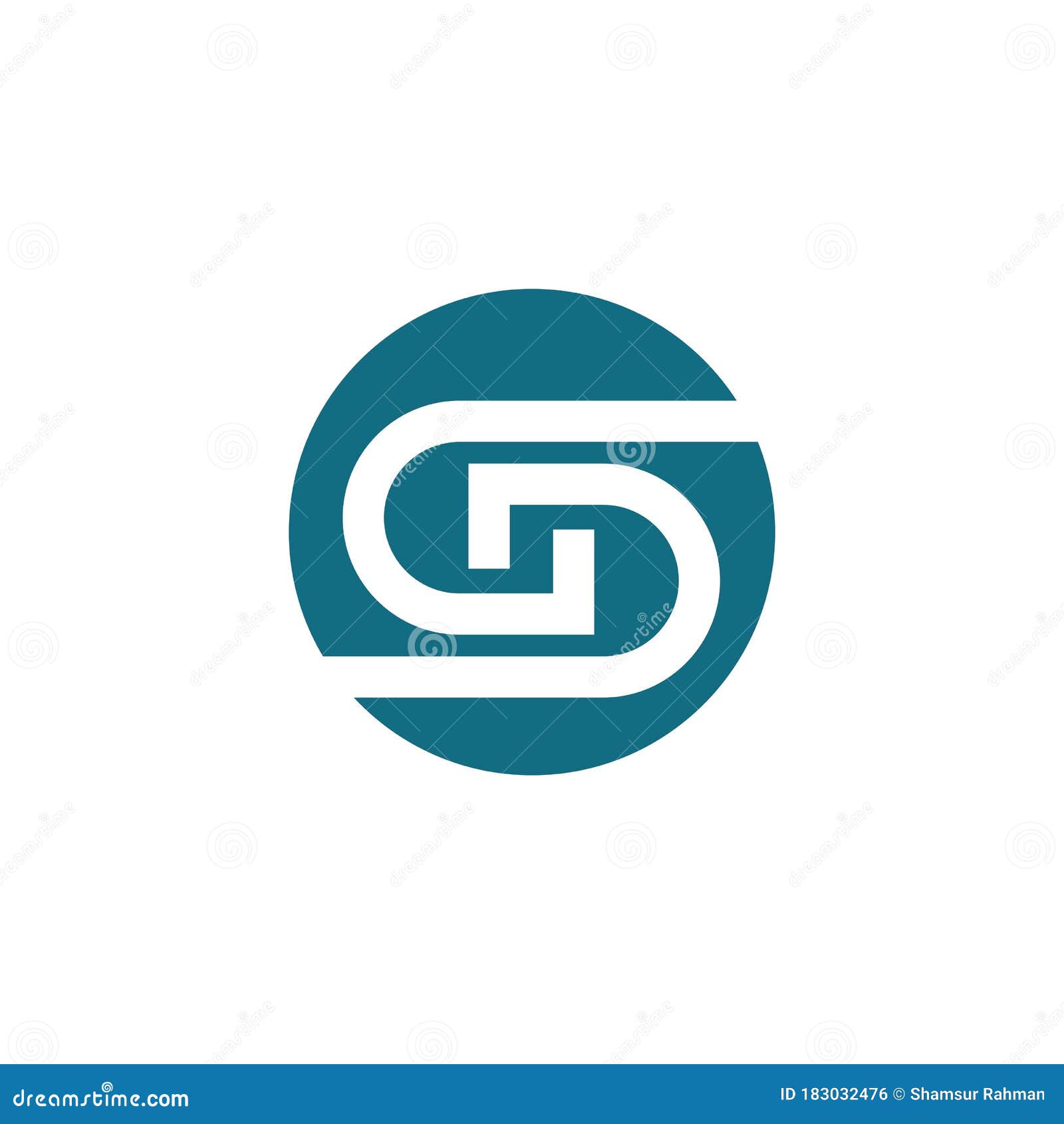 Initial Letter Gd Logo or Dg Logo Vector Design Template Stock Vector ...