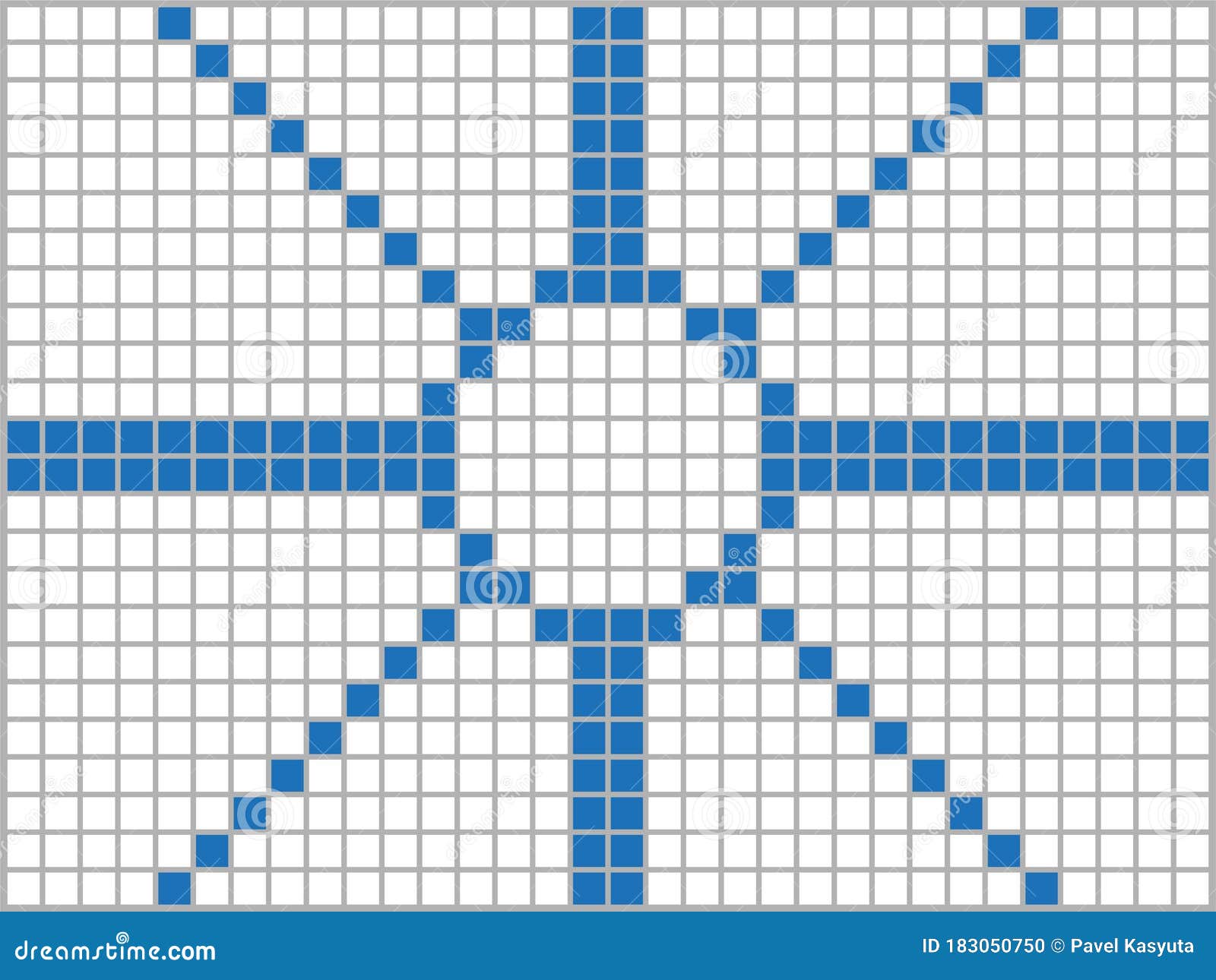 Blue and White Squares on a Gray Background. Abstract Composition ...