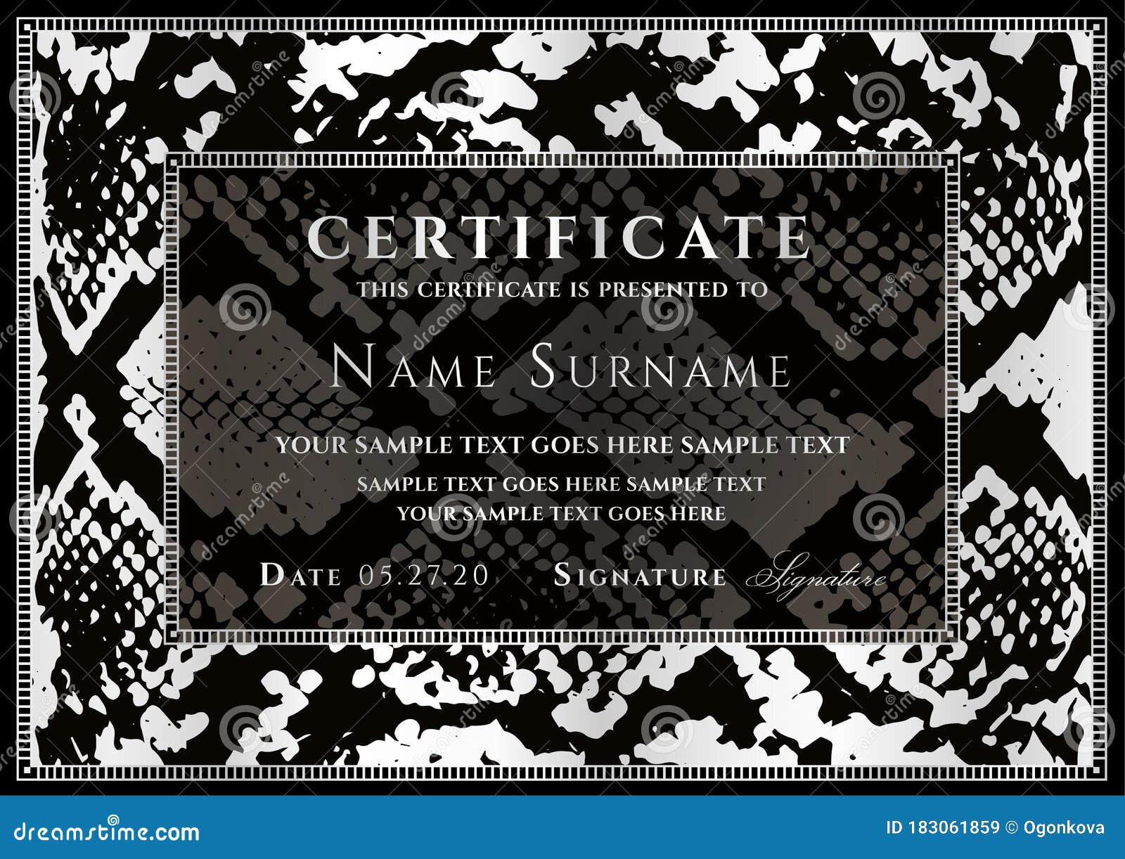 Snake Border Vector Illustration | CartoonDealer.com #17815772