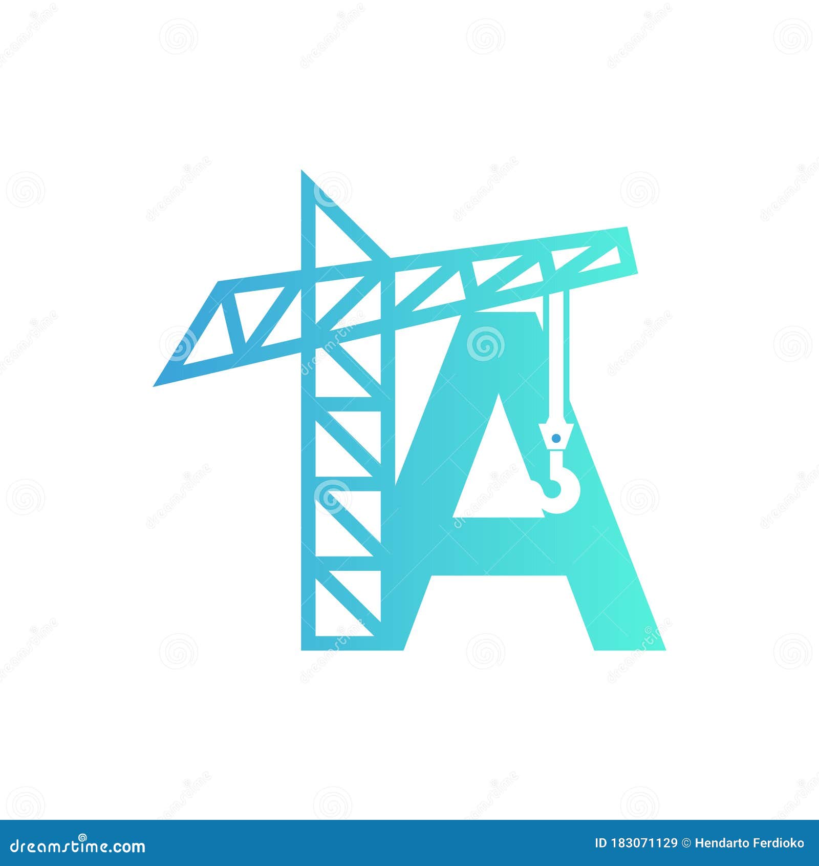 Letter a Building Construction Logo Design Vector Stock Vector ...
