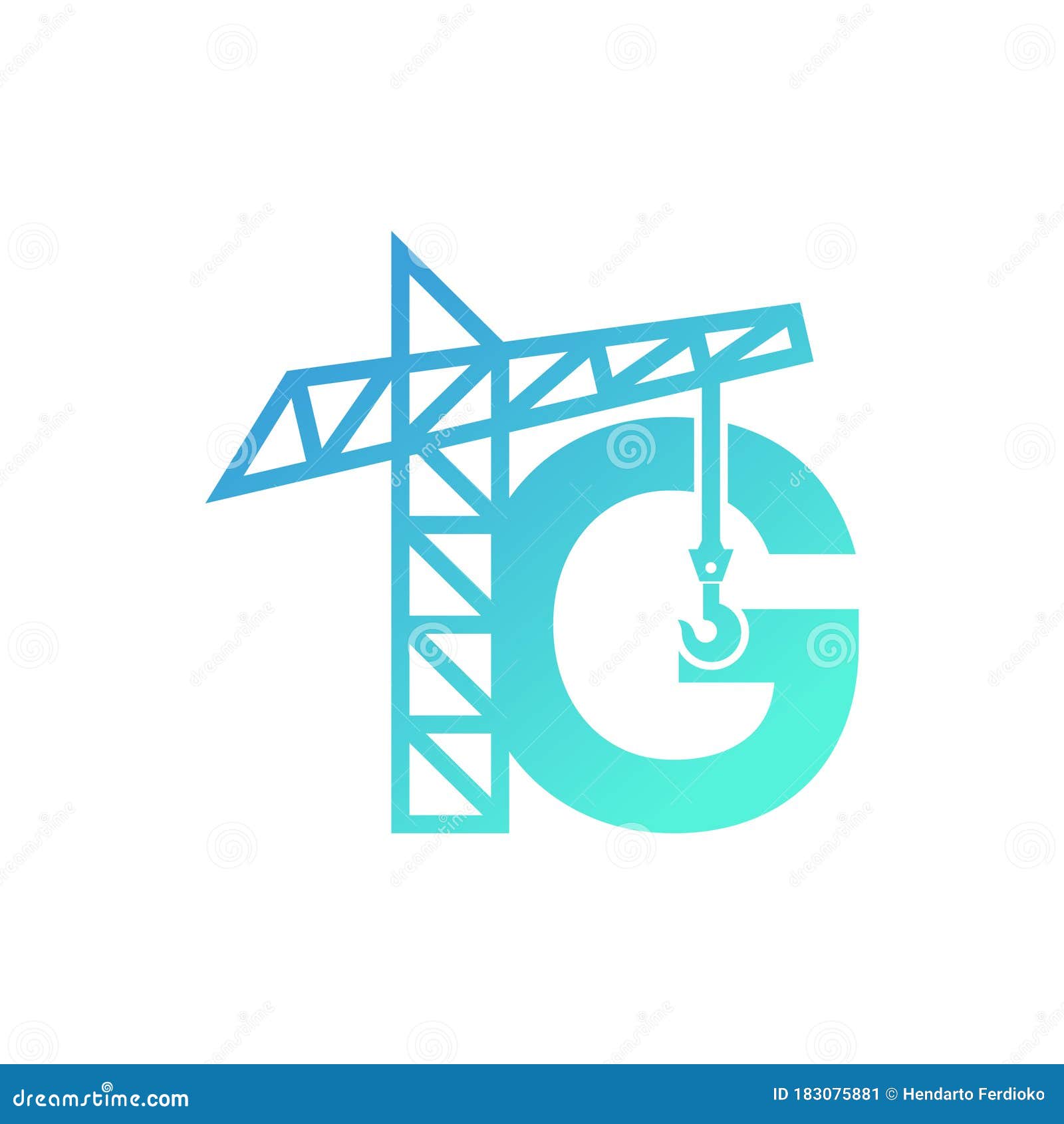Letter G Building Construction Logo Design Vector Stock Vector ...