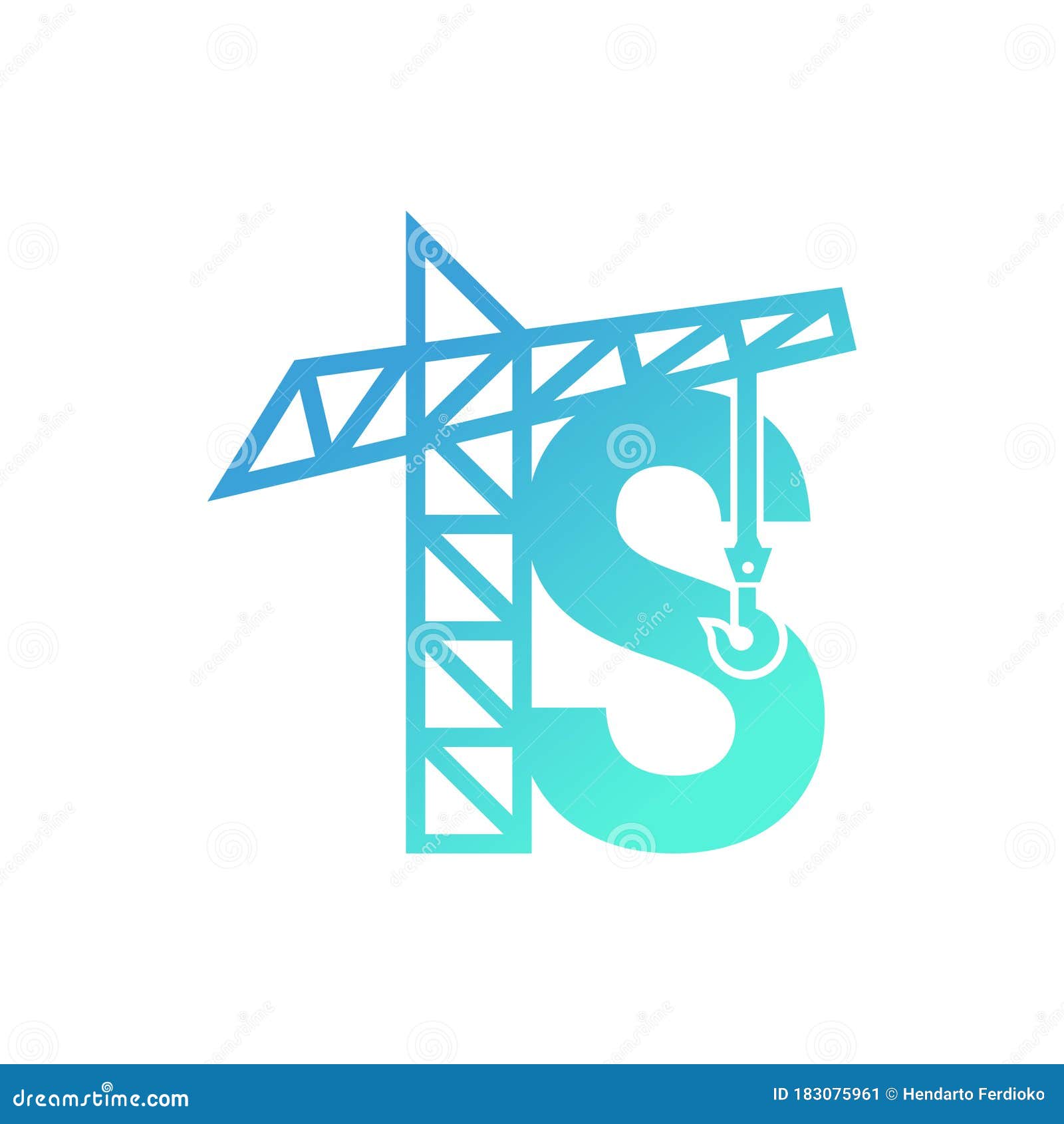Letter S Building Construction Logo Design Vector Stock Vector ...