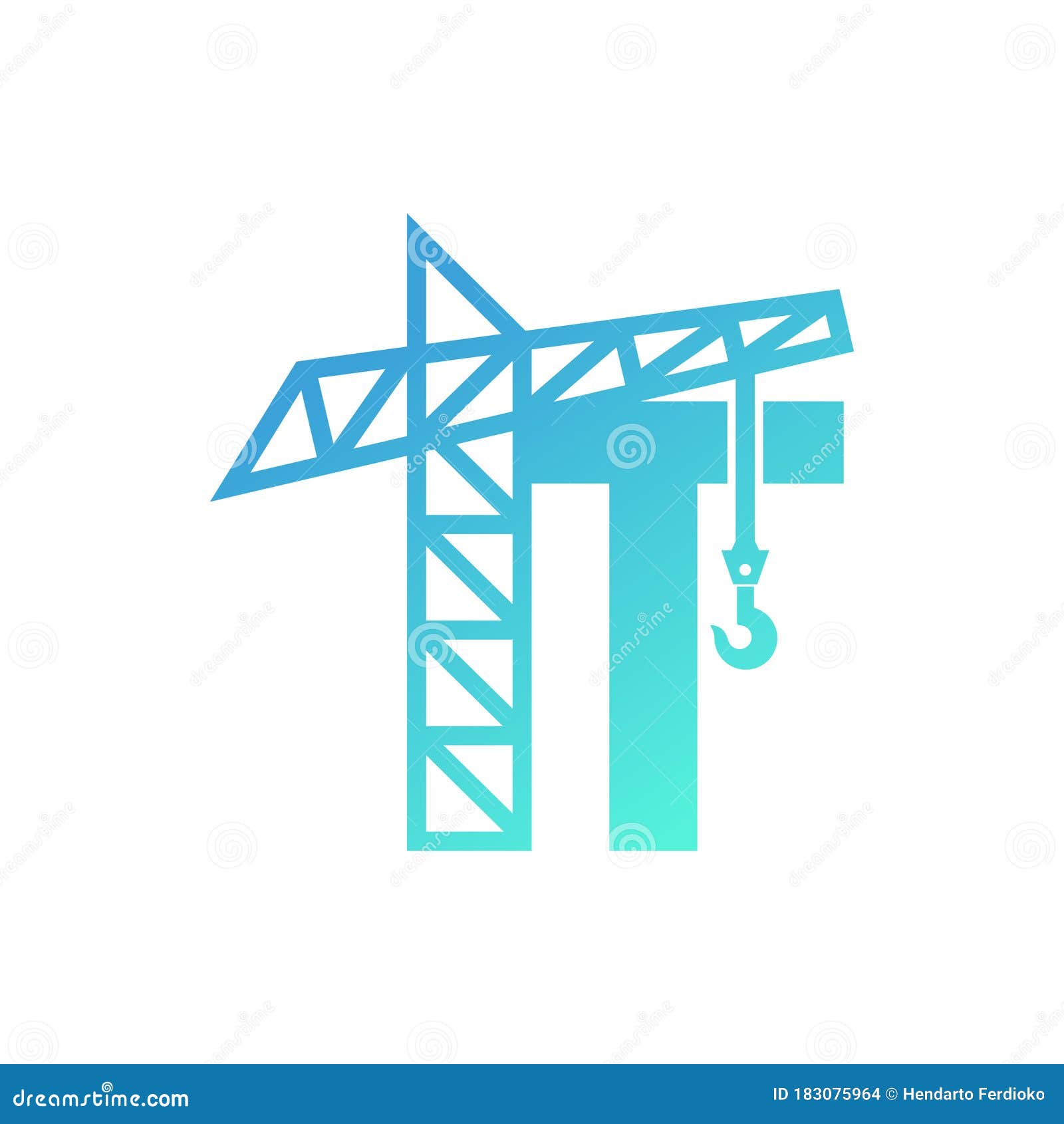 Letter T Building Construction Logo Design Vector Stock Vector ...